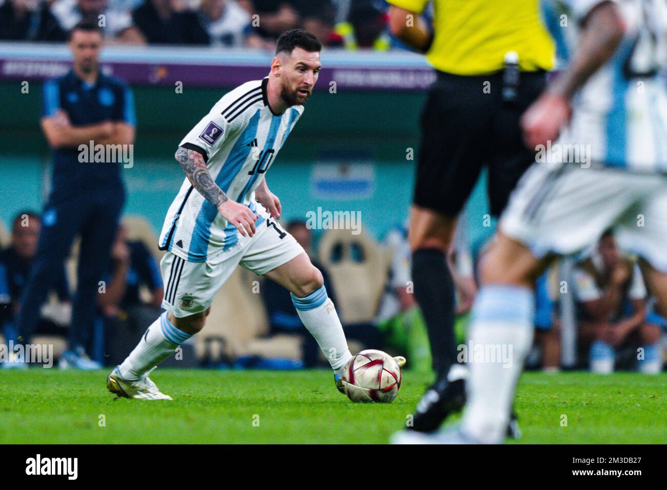 LUSAIL, QATAR - DECEMBER 13: Argentina forward Lionel Messi during the ...