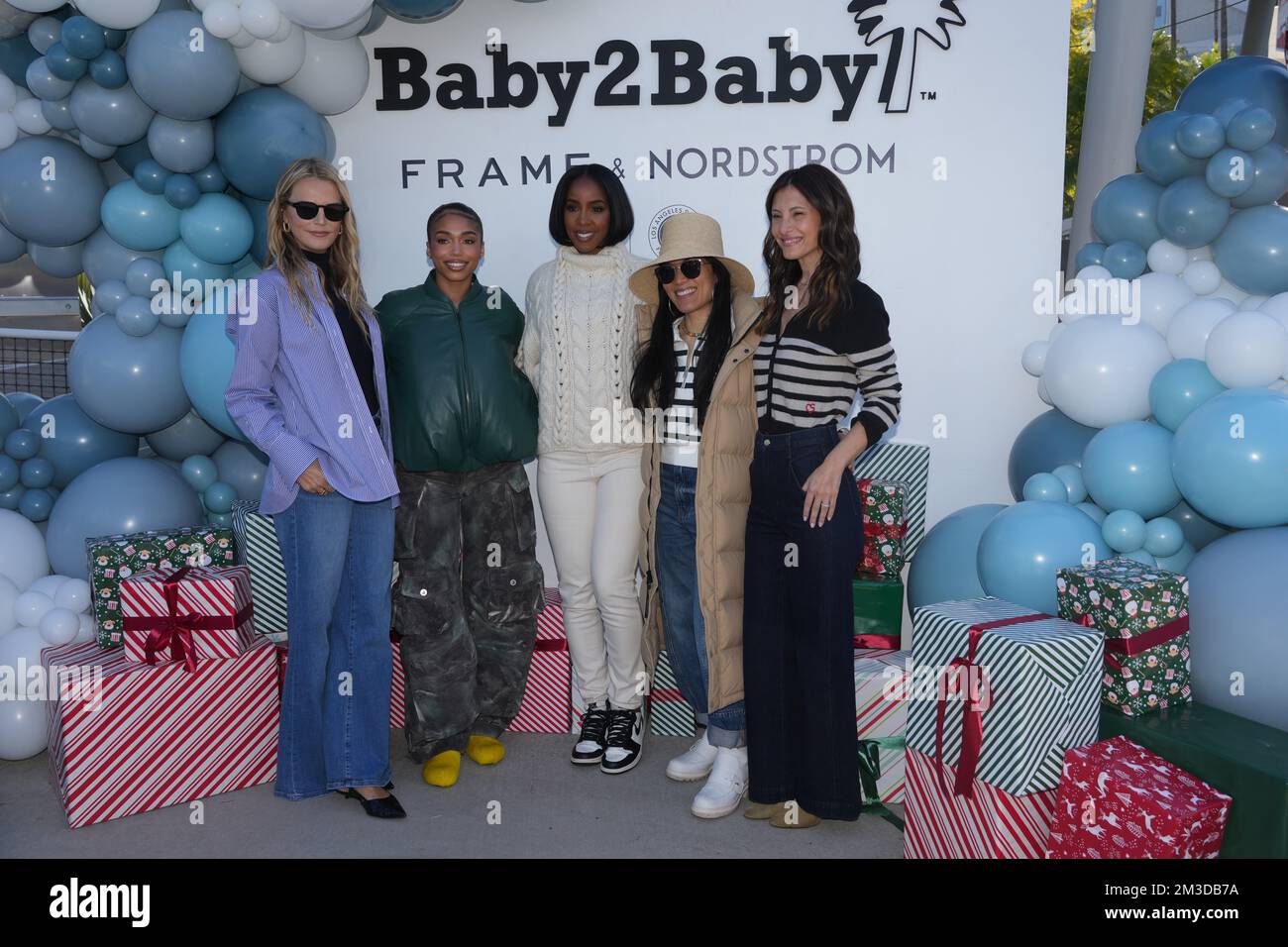From left: Baby2Baby co-founder Kelly Sawyer Patricof, Lori Harvey ...