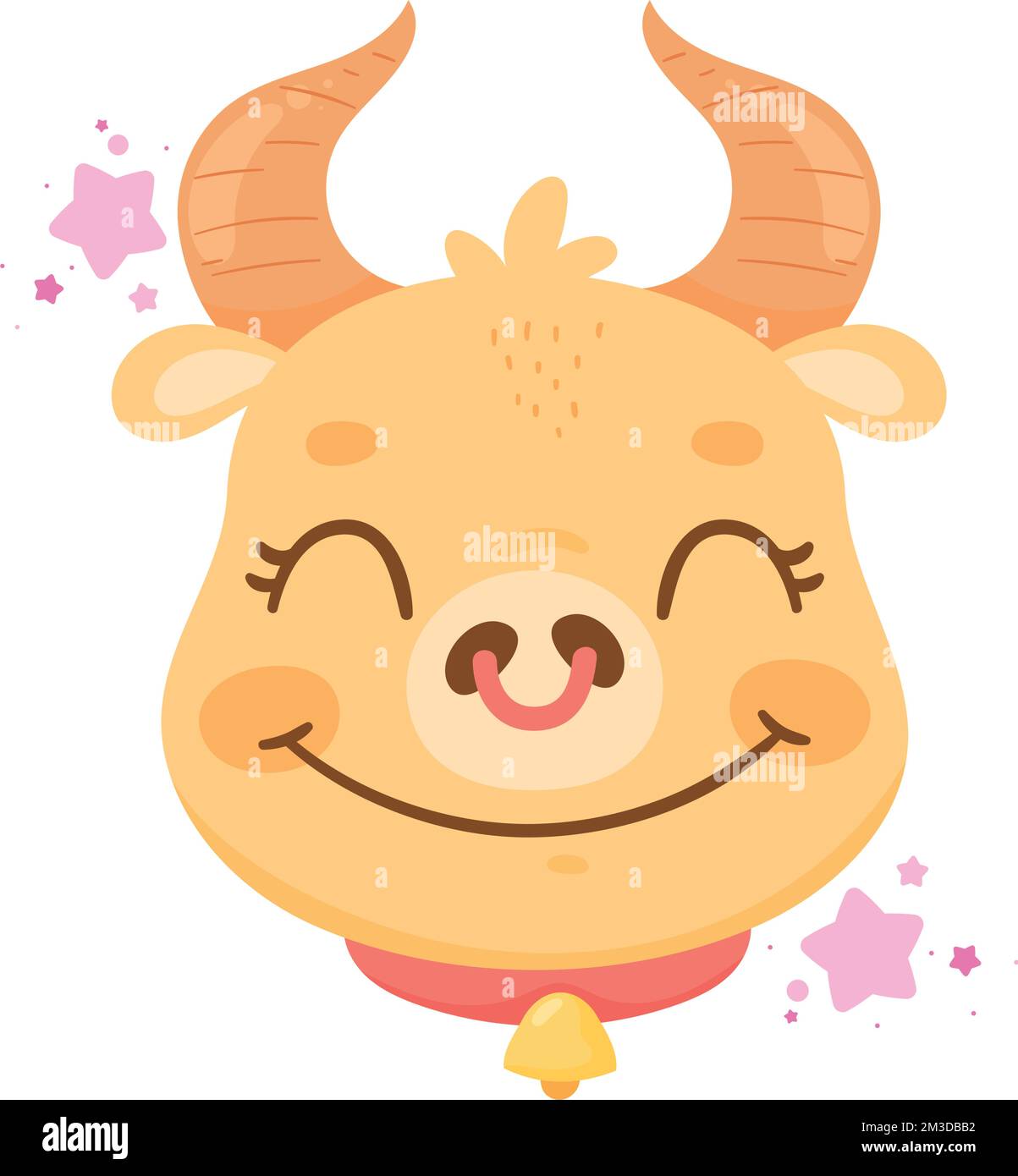 taurus zodiac kawaii style character Stock Vector Image & Art - Alamy