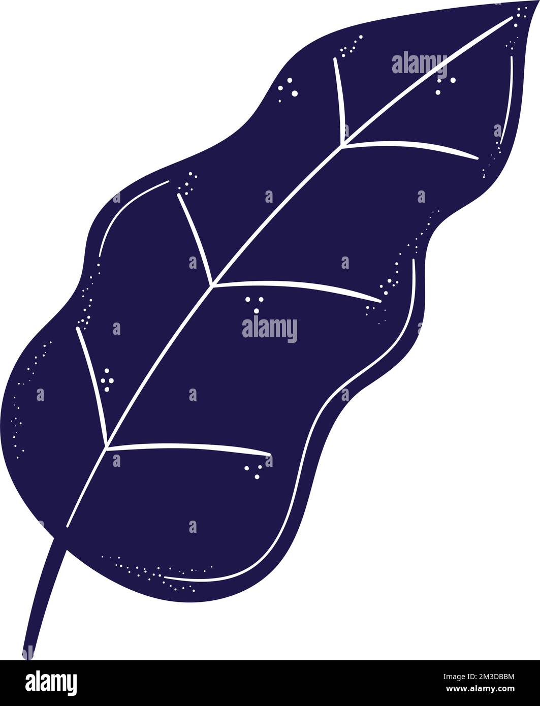 leaf plant foliage nature icon Stock Vector Image & Art - Alamy