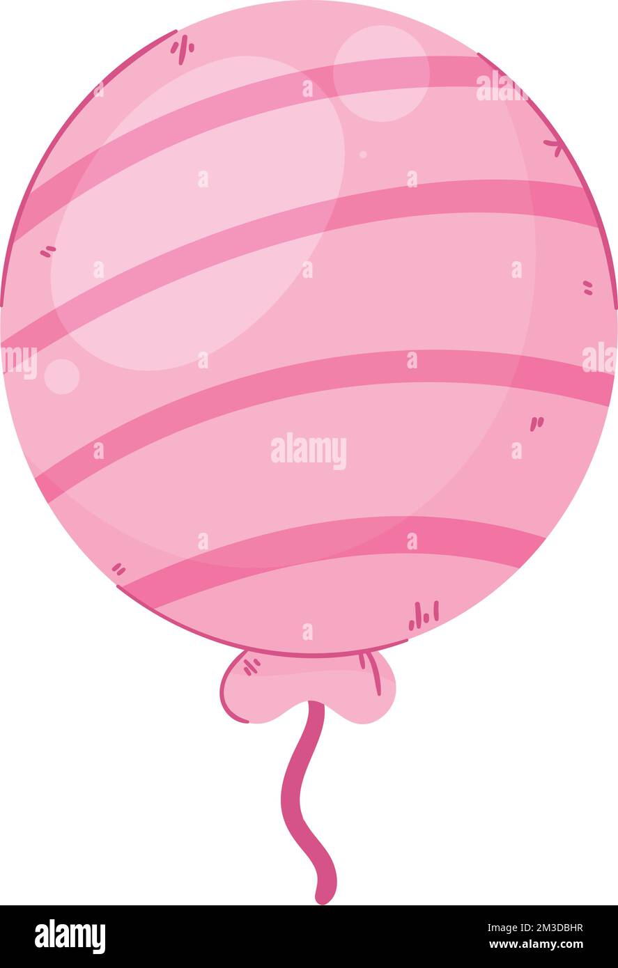 pink balloon helium floating icon Stock Vector Image & Art - Alamy