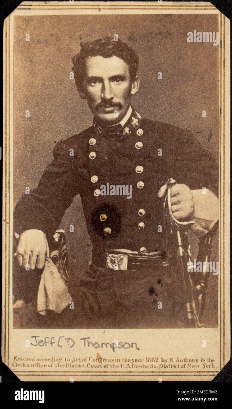 Jeff? Thompson , Military officers, Carte de Visite Collection Stock ...