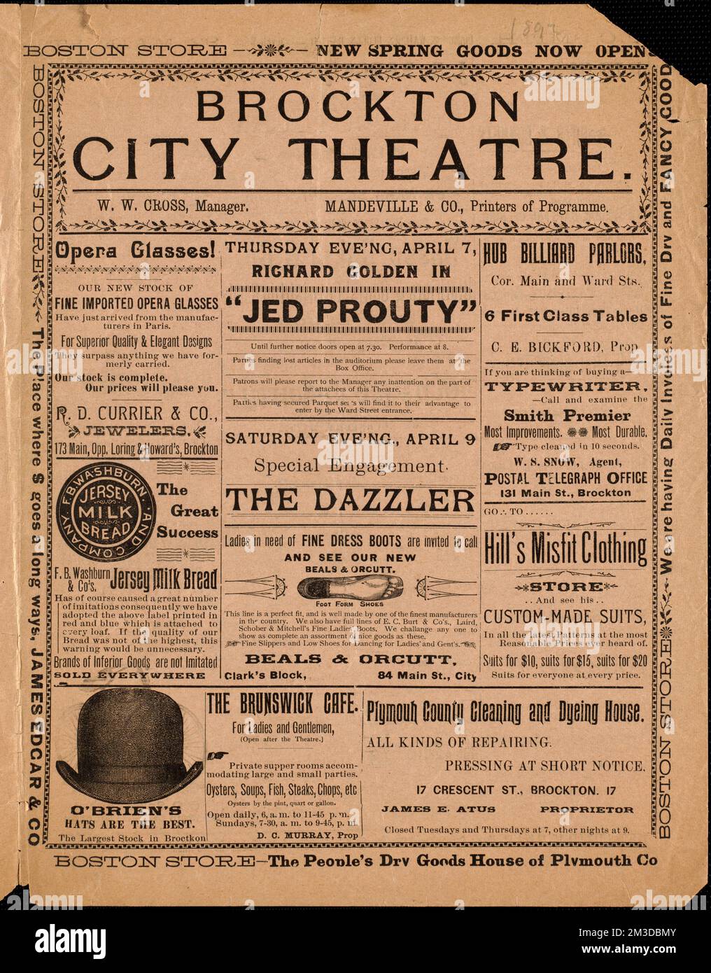 Jed Prouty , Entertainment, Brockton Public Library Archival Collection ...