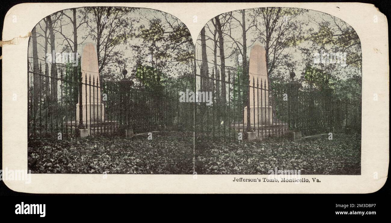 Jefferson's tomb, Monticello, Va. , Tombs & sepulchral monuments ...