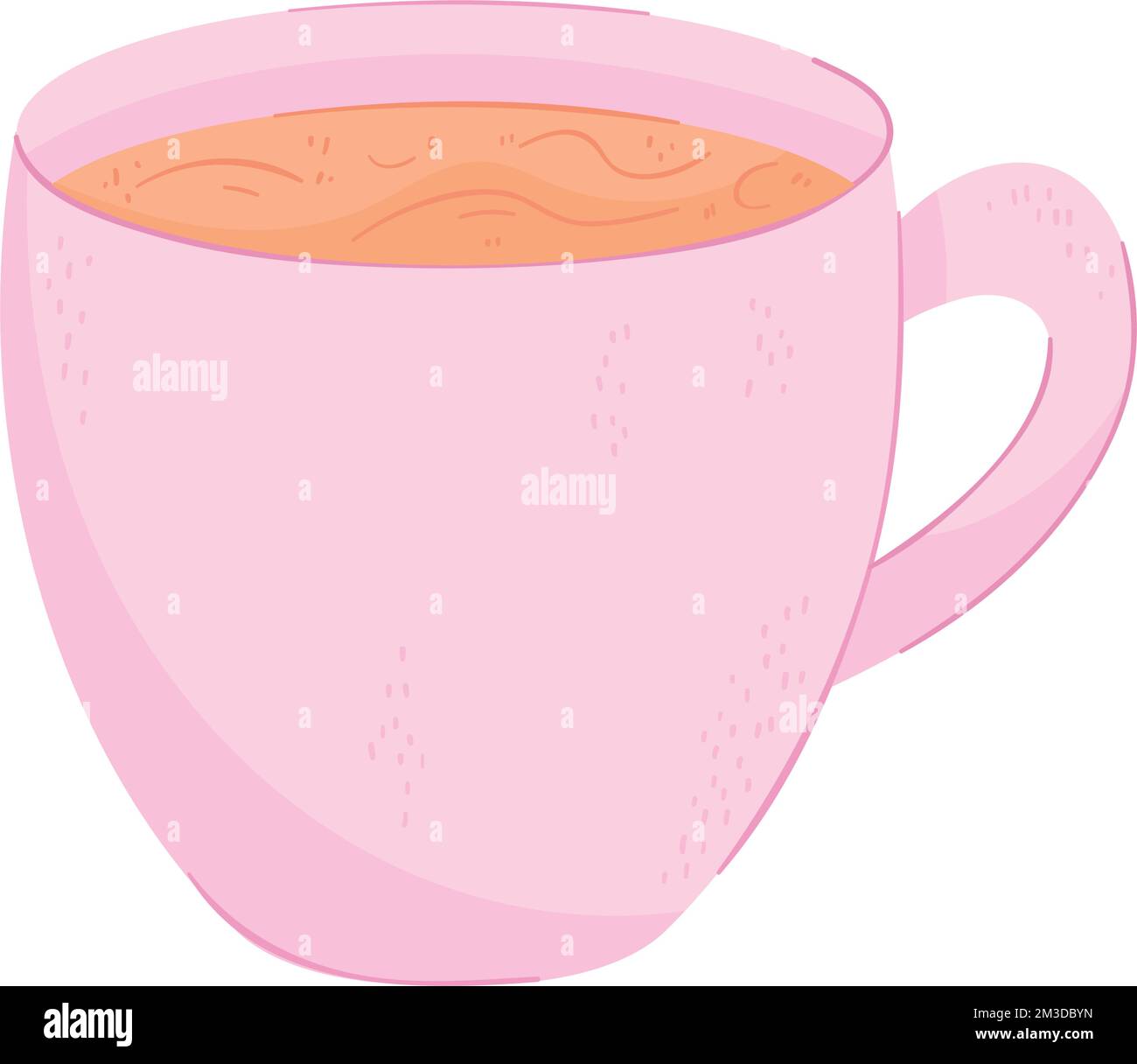 coffee drink in pink cup icon Stock Vector Image & Art - Alamy