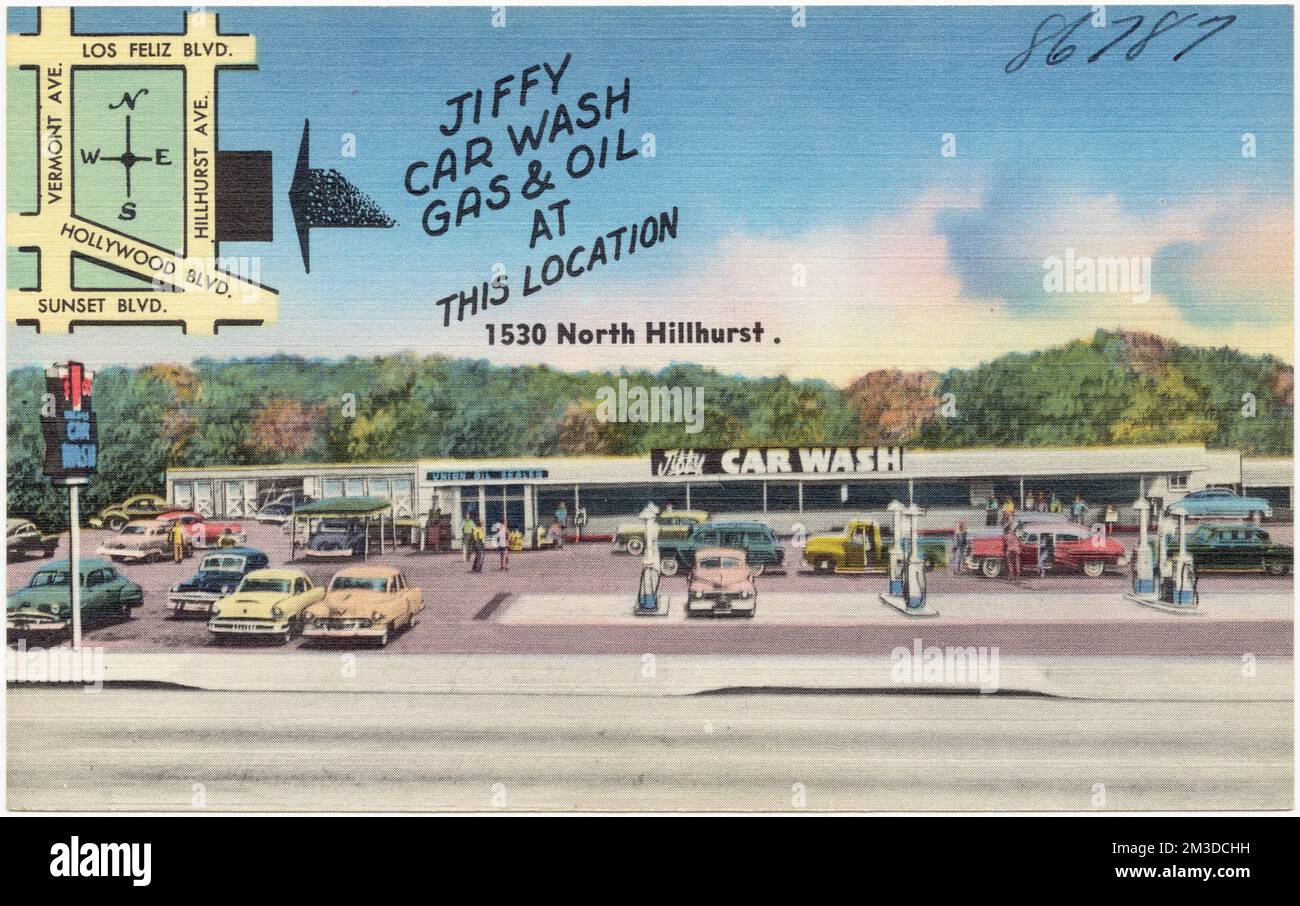 Jiffy Car Wash, Gas & Oil at this location, 1530 North Hillhurst ...
