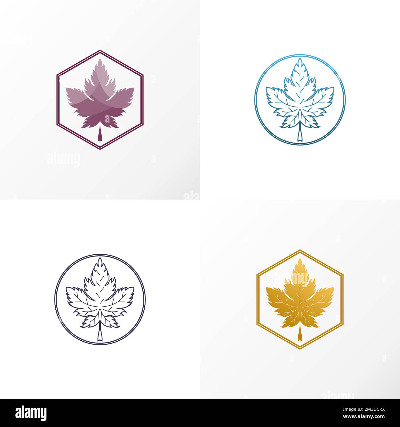 Oak leaf logo hi-res stock photography and images - Alamy