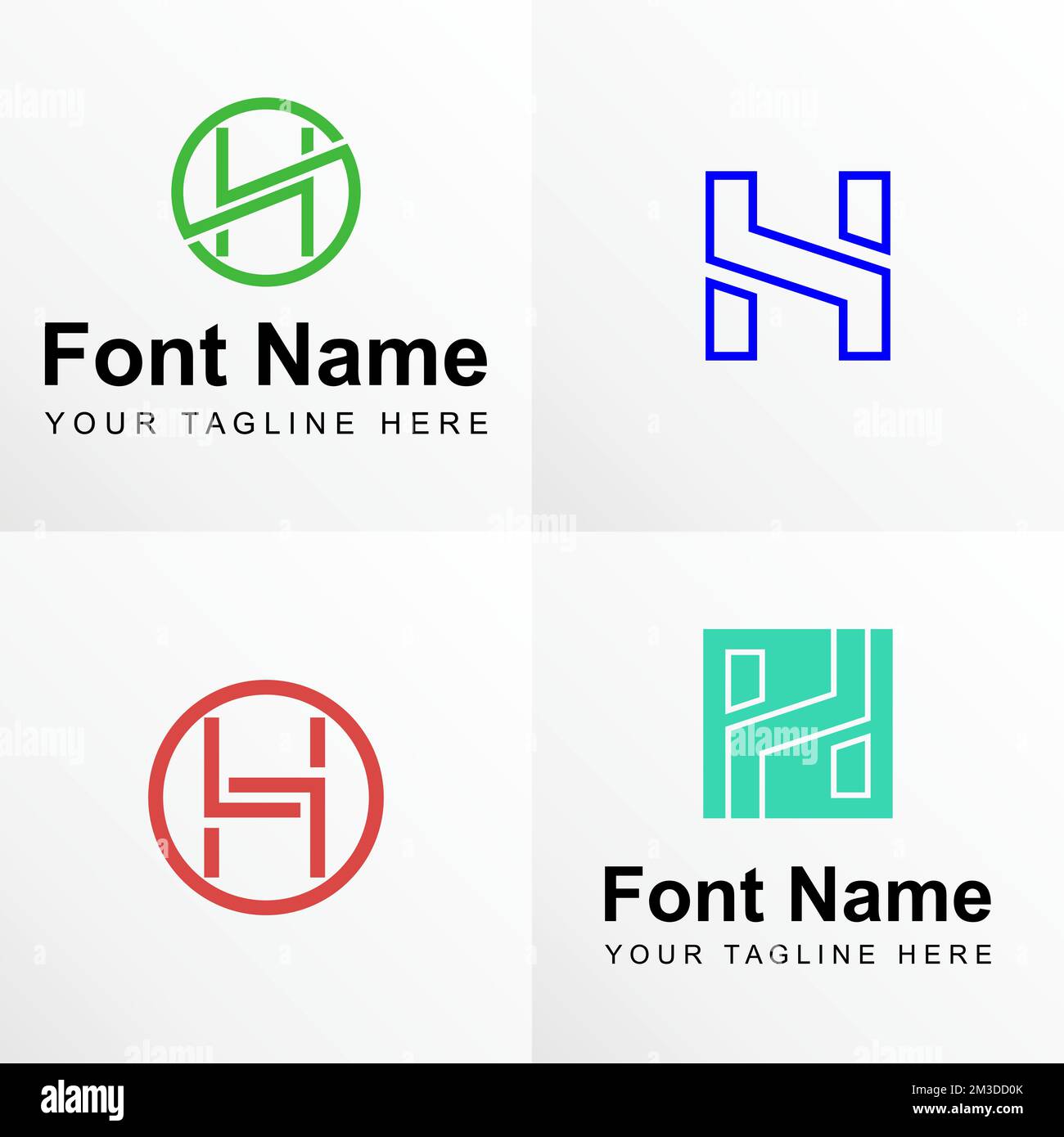 4 letter H font in line image graphic icon logo design abstract concept ...