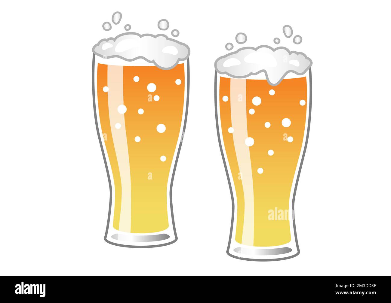 Beer Toast Vector Illustration Isolated On A White Background. Easy To ...