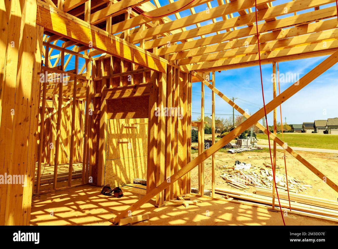 In residential community, incomplete family homes are under ...