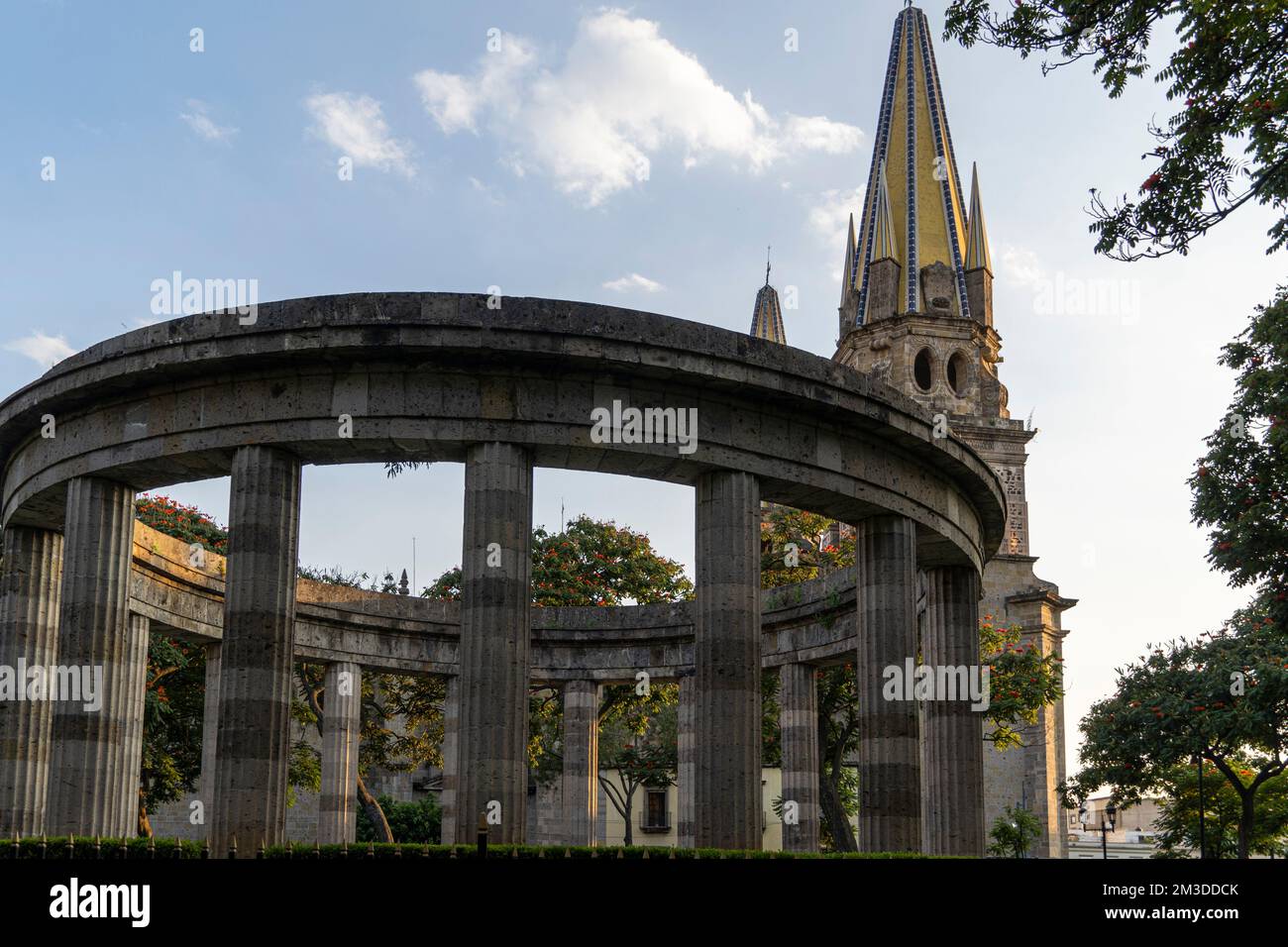 The Rotunda Rotonda de los Jaliscienses Ilustres in Hidalgo street. It ...