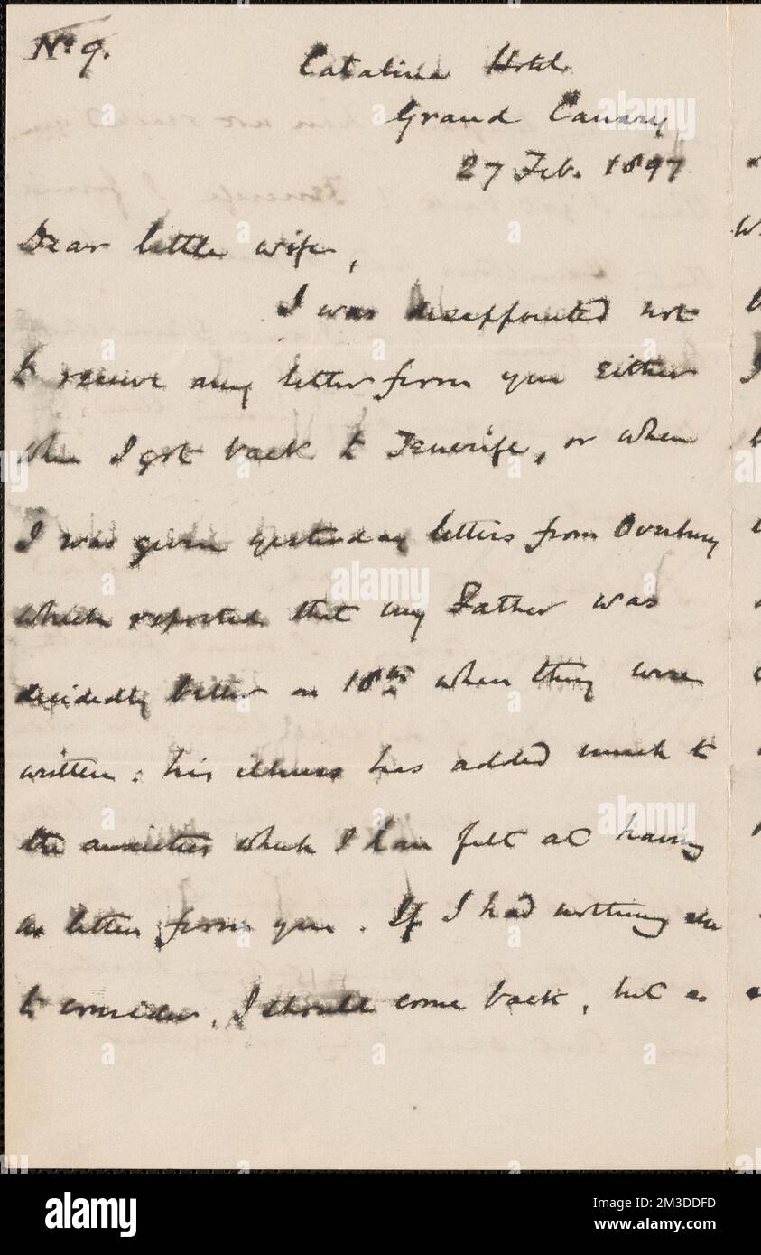 [John Biddulph Martin] autograph letter to [Victoria Woodhull Martin ...