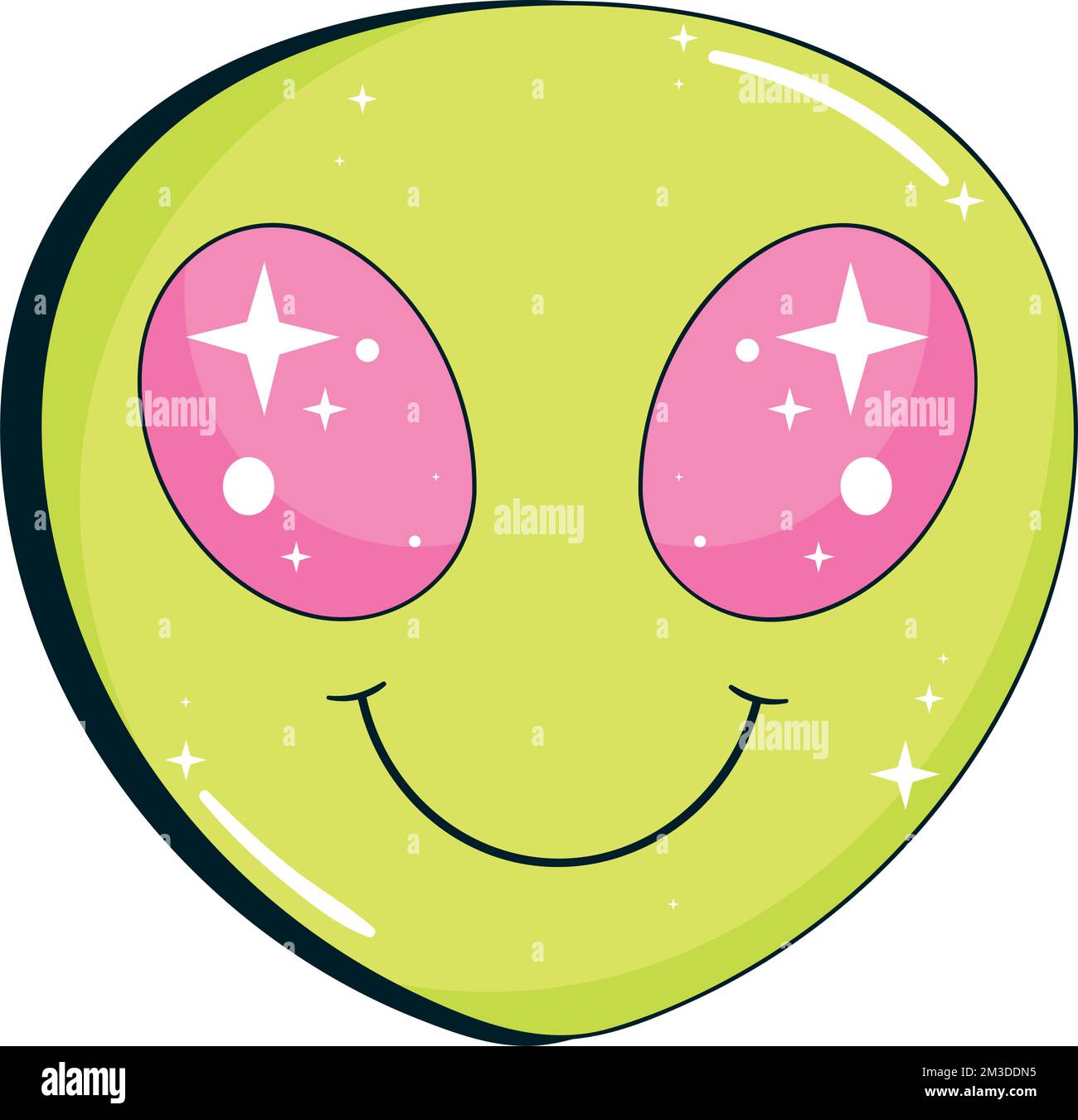 alien emoji psychedelic style icon Stock Vector Image & Art - Alamy