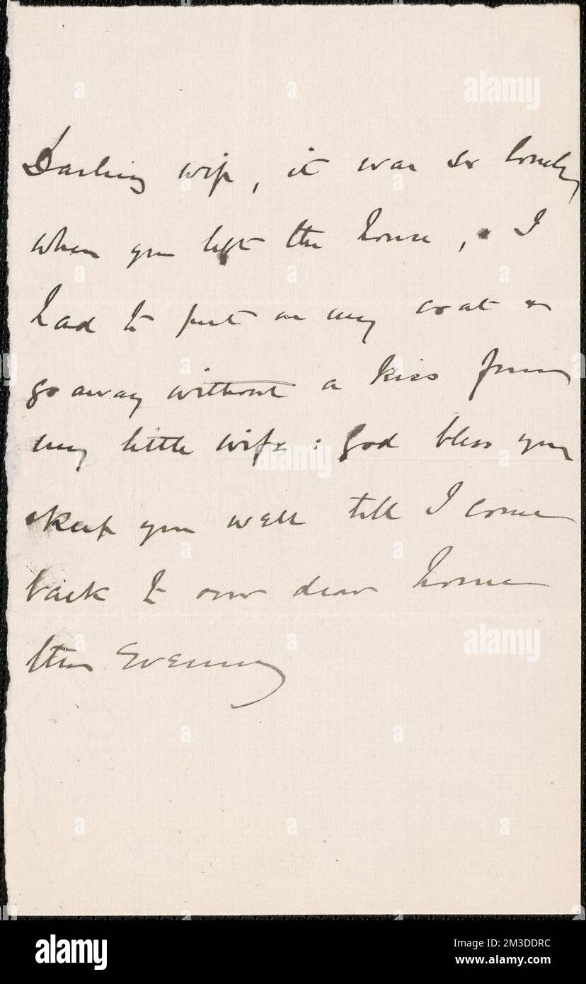 [John Biddulph Martin] autograph note to [Victoria Woodhull Martin ...