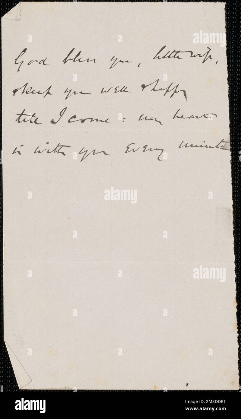 [John Biddulph Martin] autograph note to [Victoria Woodhull Martin ...