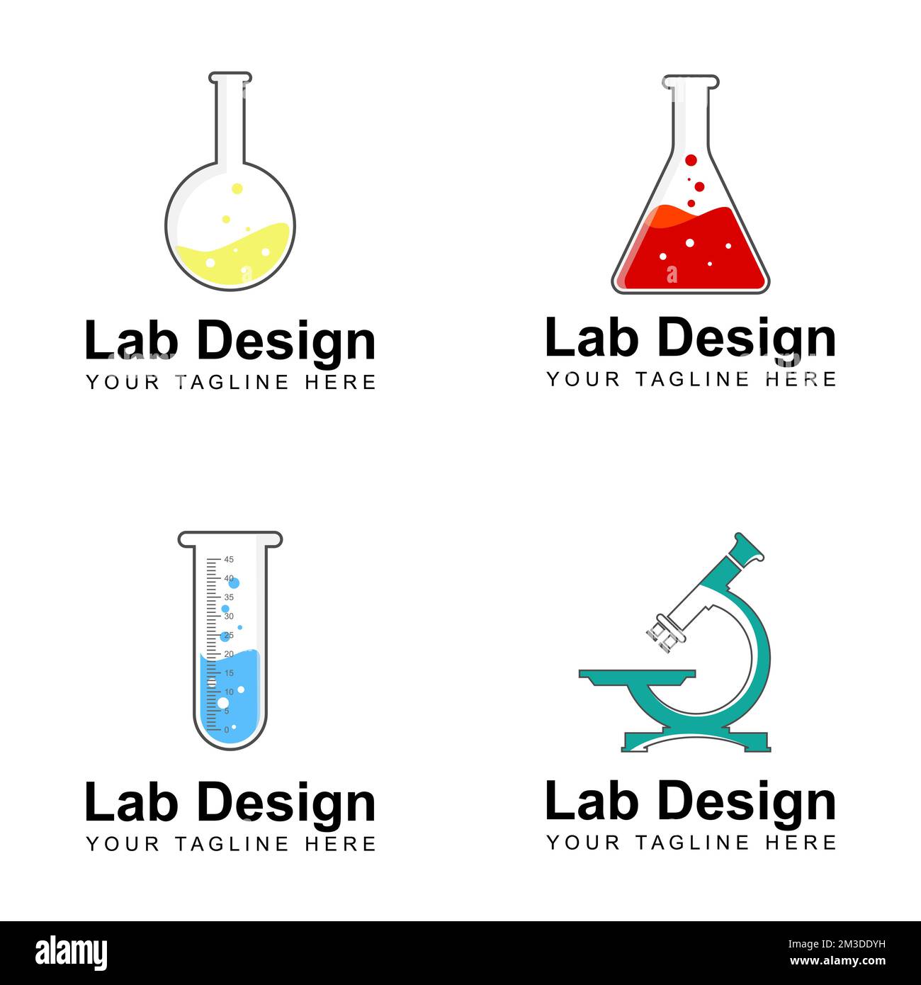 equipment or tool used in laboratories image graphic icon logo design ...