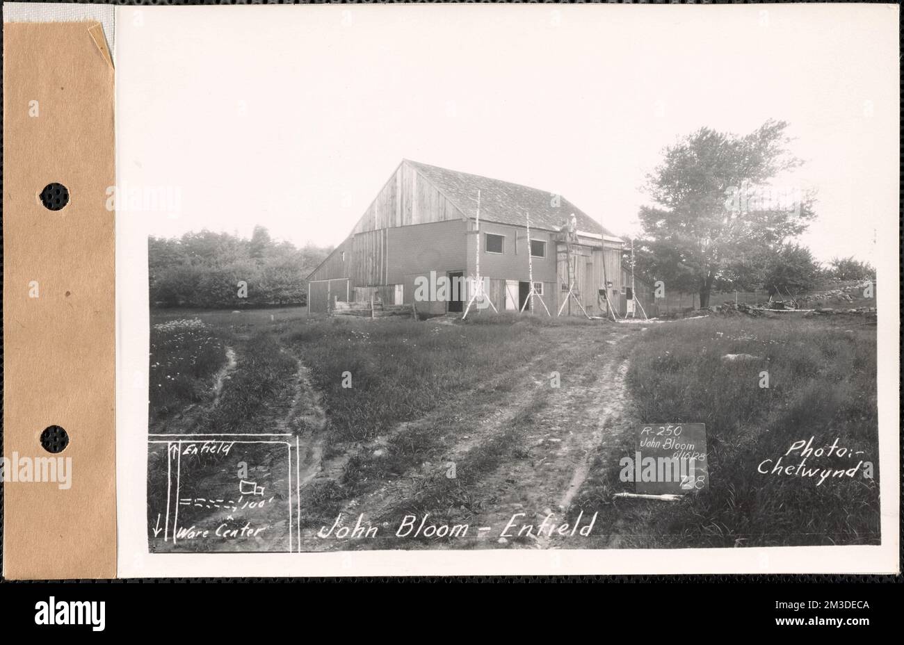 John Bloom, barn, Enfield, Mass., Mass., June 16, 1928 : Parcel no. 250 ...