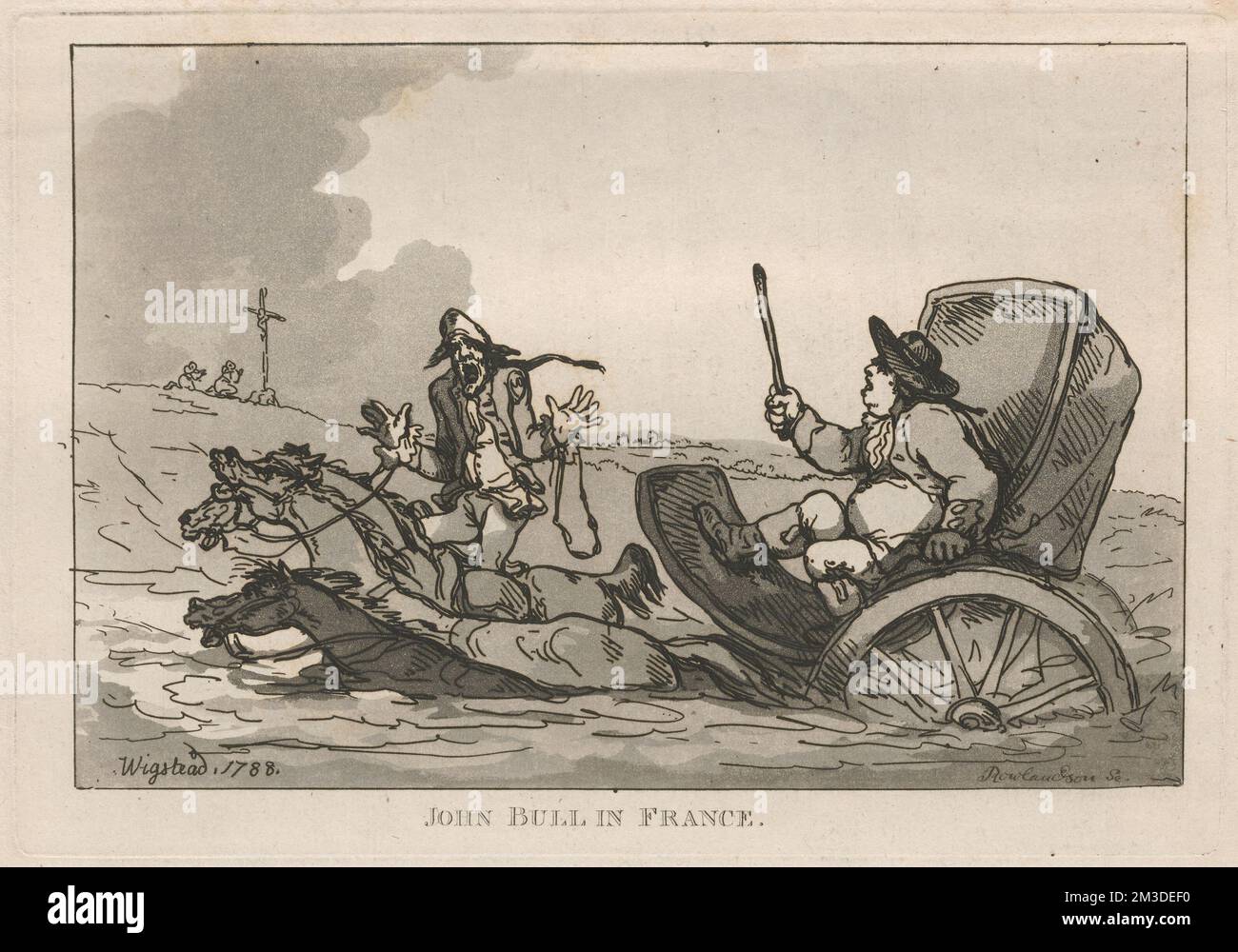 John Bull in France , Horses, Carriages & coaches, Bodies of water ...