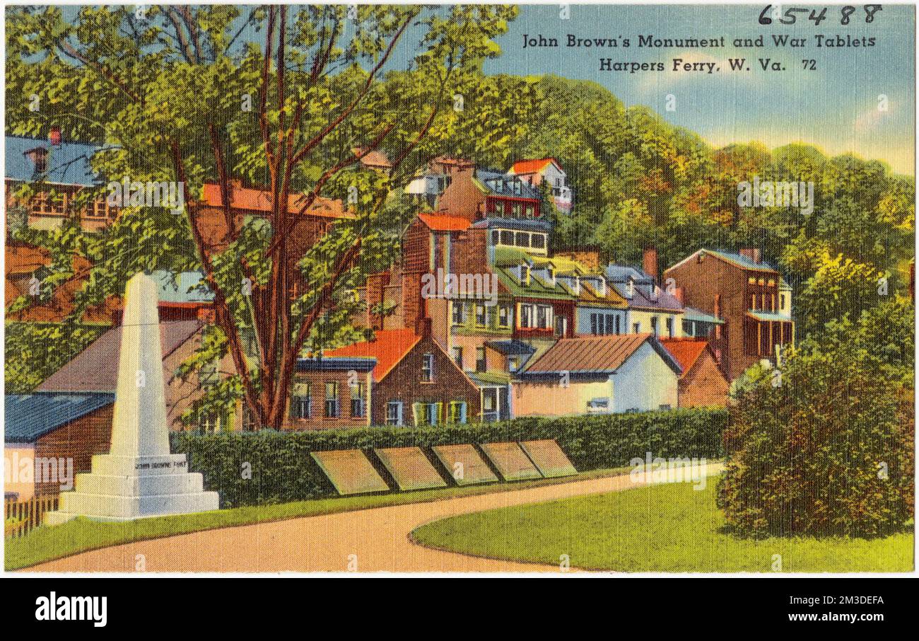 John Brown's Monument and War Tablets, Harpers Ferry, W. Va ...