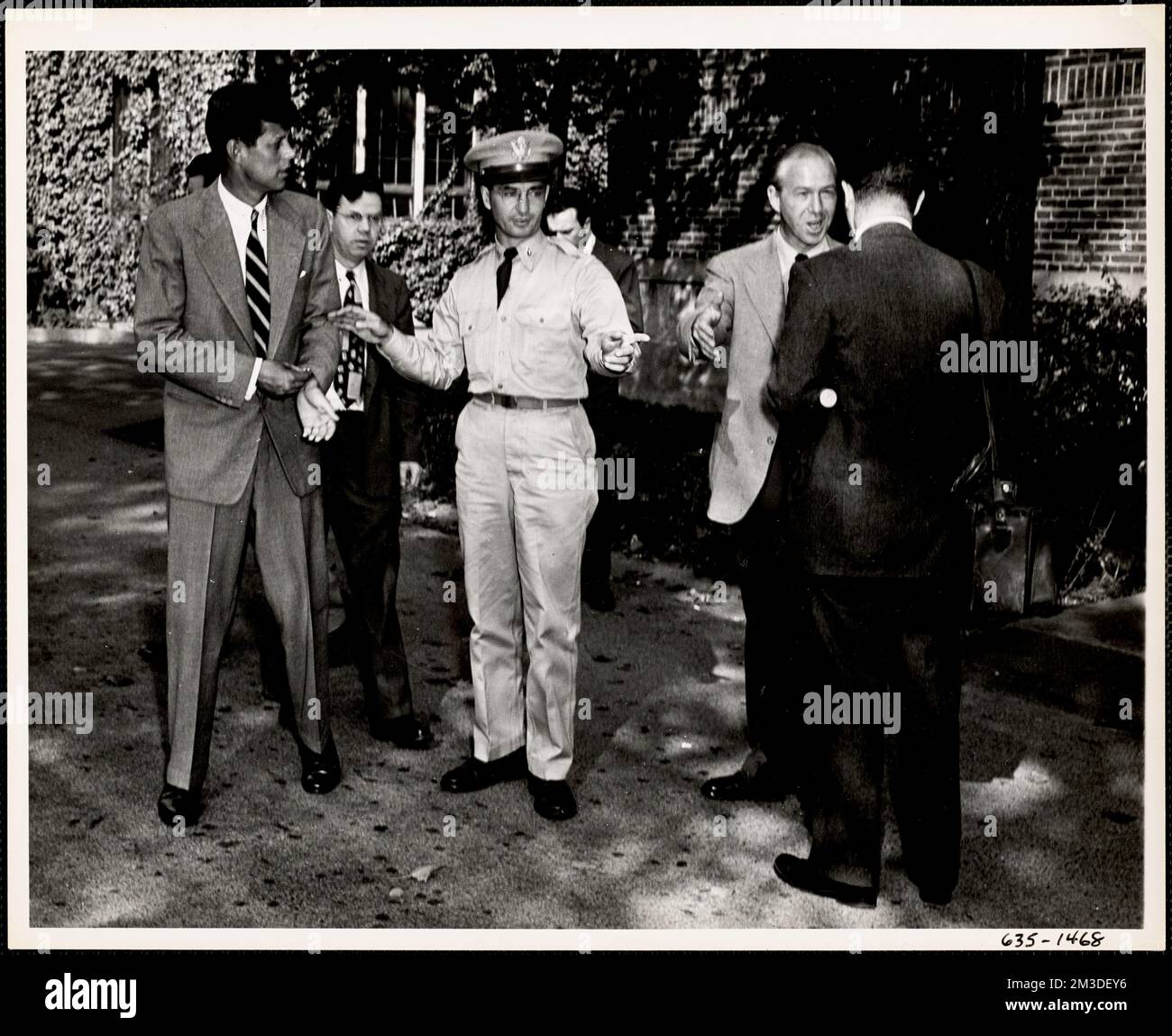 John F. Kennedy with men , Ordnance industry, Armories, Military ...