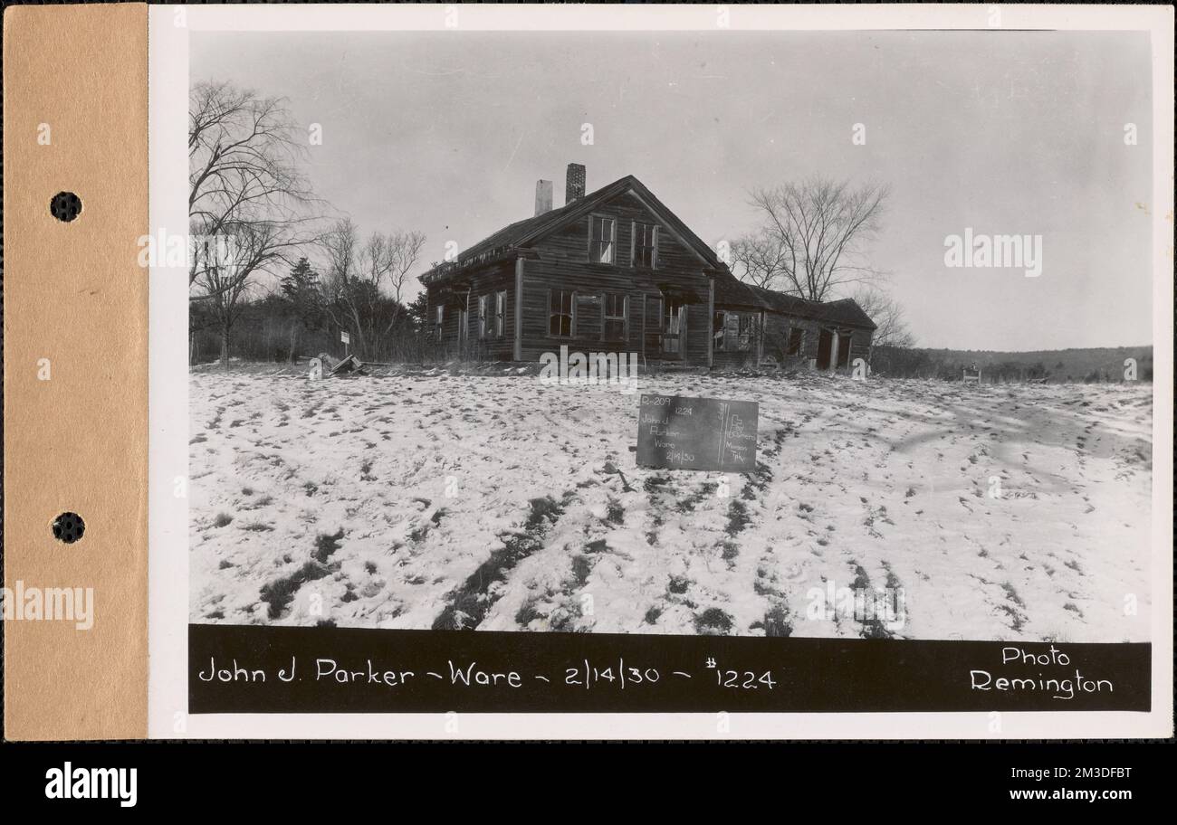 John J. Parker, house (old house), Ware, Mass., Feb. 14, 1930 : Parcel ...