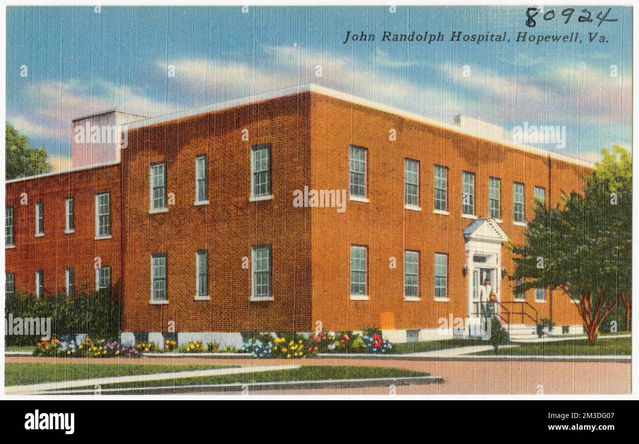 John Randolph Hospital, Hopewell, Va. , Hospitals, Tichnor Brothers ...