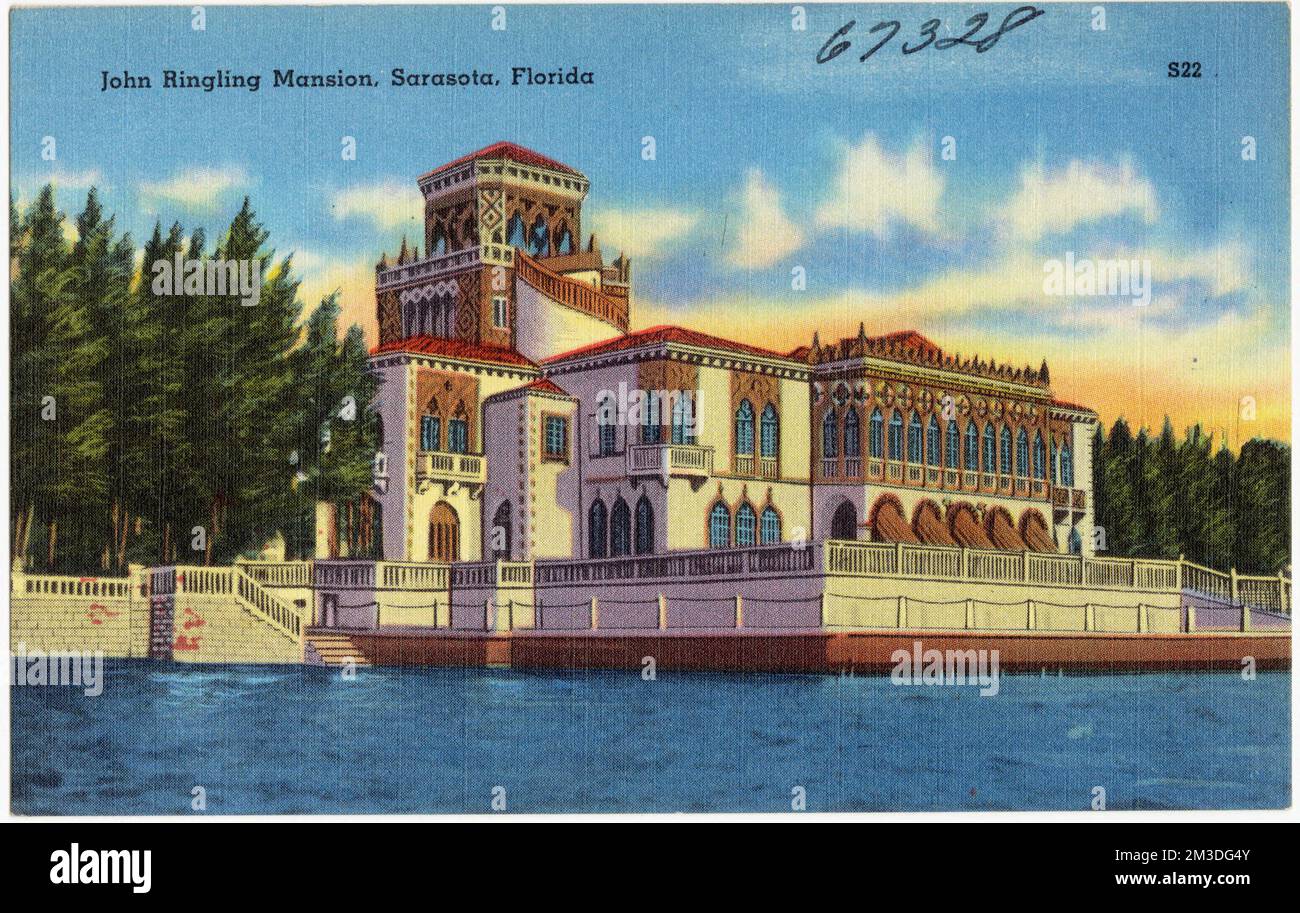 John Ringling Mansion, Sarasota, Florida , Houses, Tichnor Brothers ...