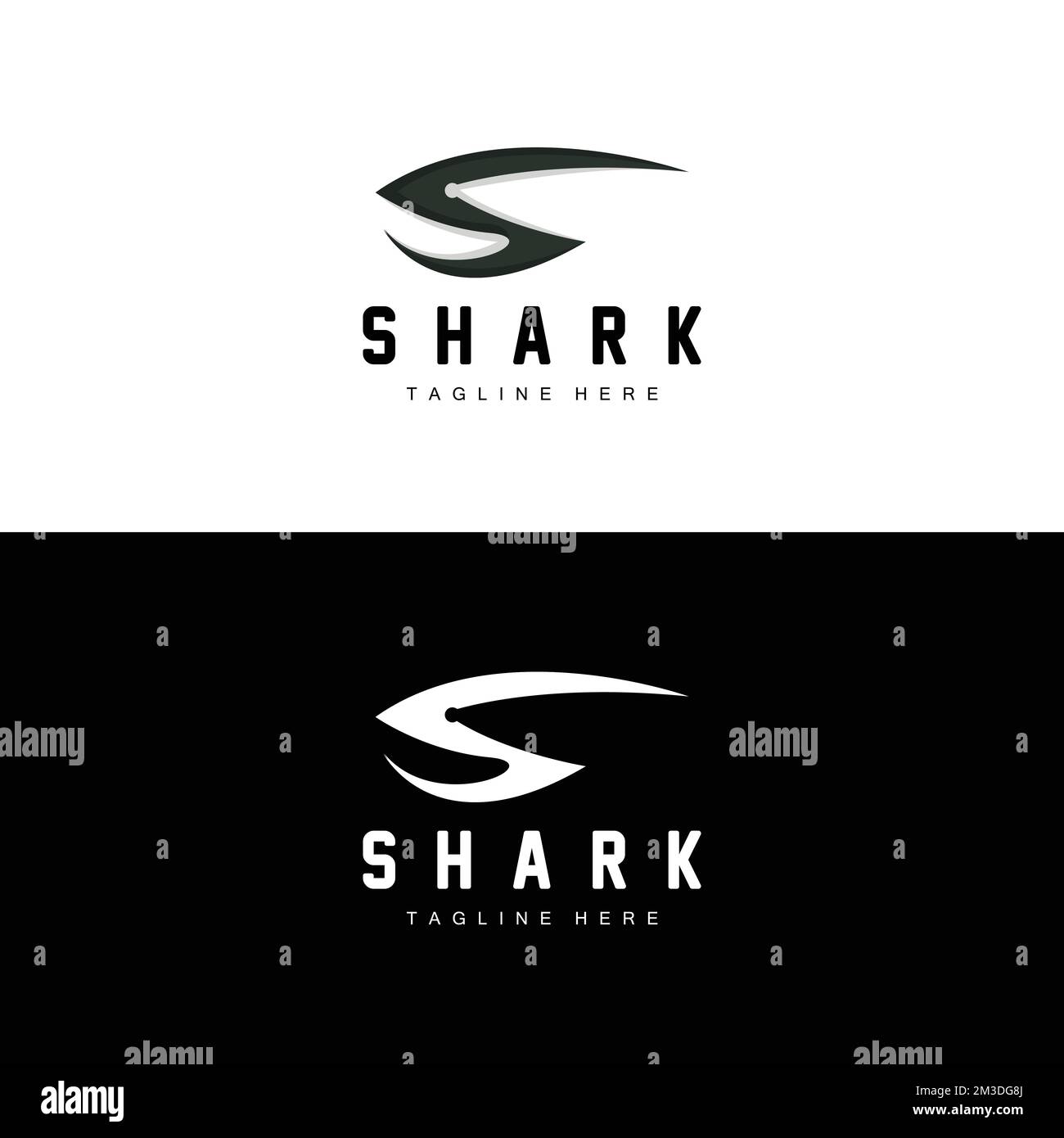 Shark Logo, Wild Fish Vector Illustration, Ocean Predator, Product ...