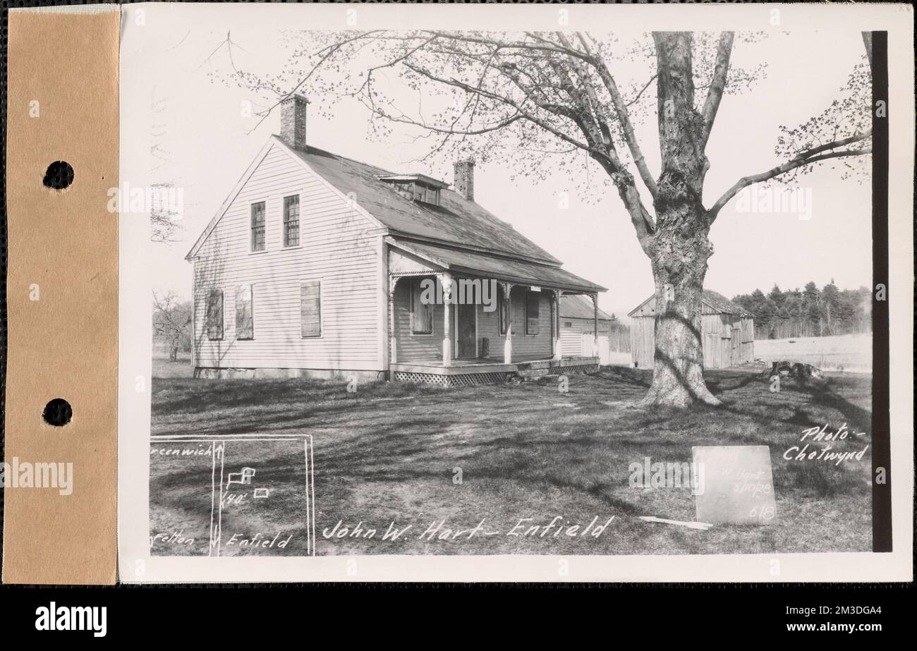 John W. Hart, house, barn, Enfield, Mass., May 10, 1928 : Parcel no ...