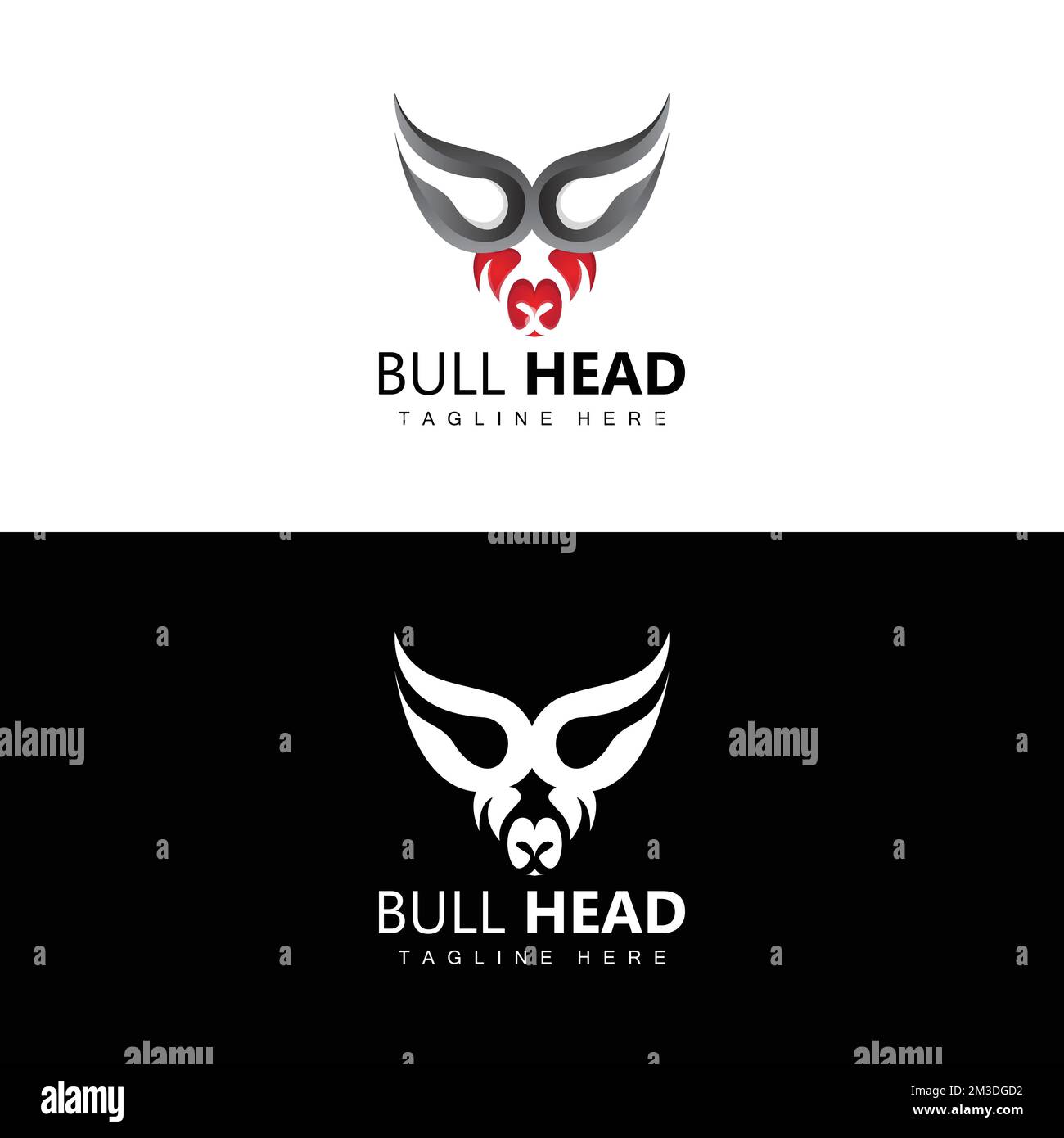 Bull Head Logo, Farm Animal Vector, Livestock Illustration, Company ...