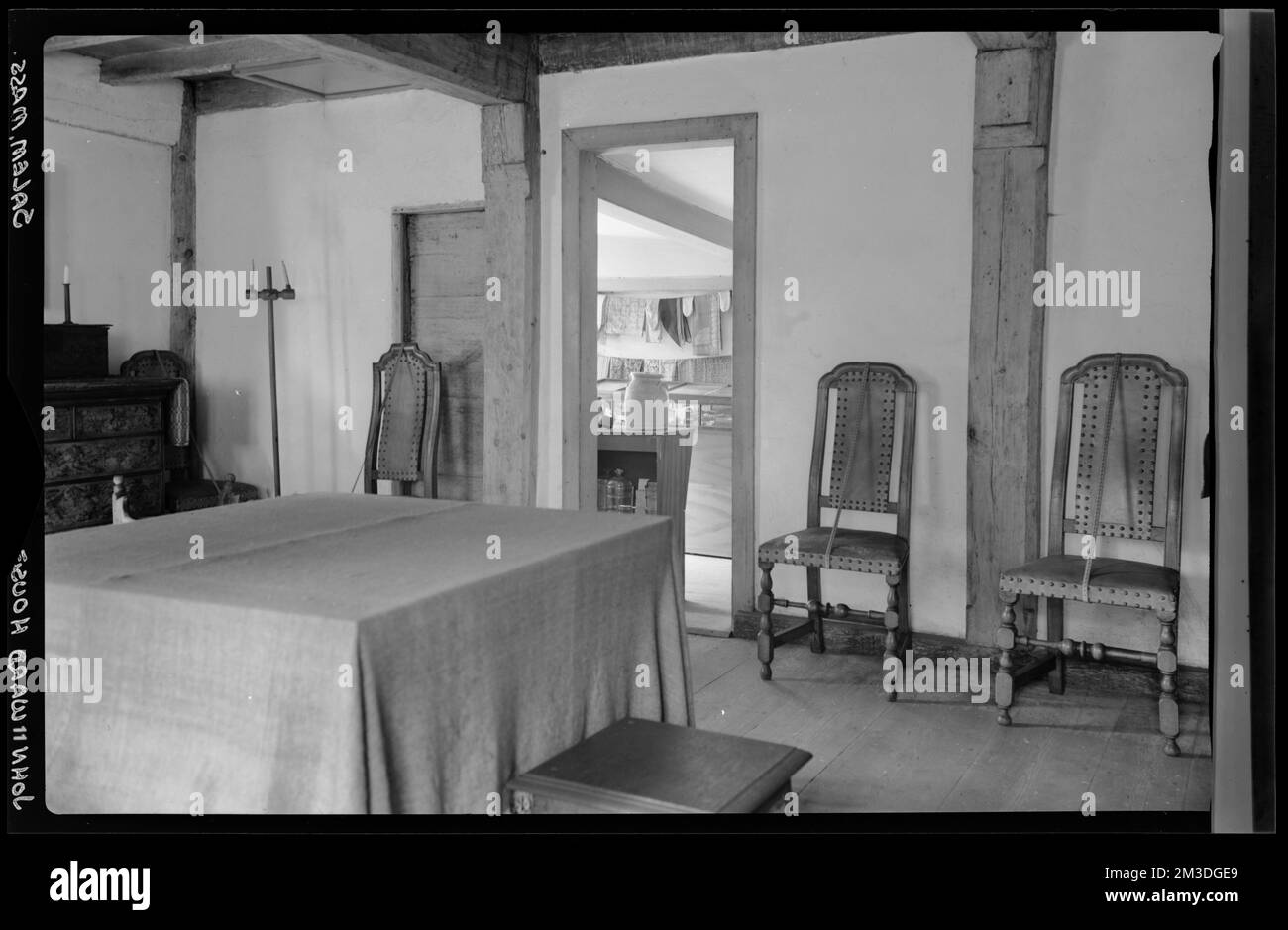 John Ward House, Salem MA , Rooms & spaces. Samuel Chamberlain ...