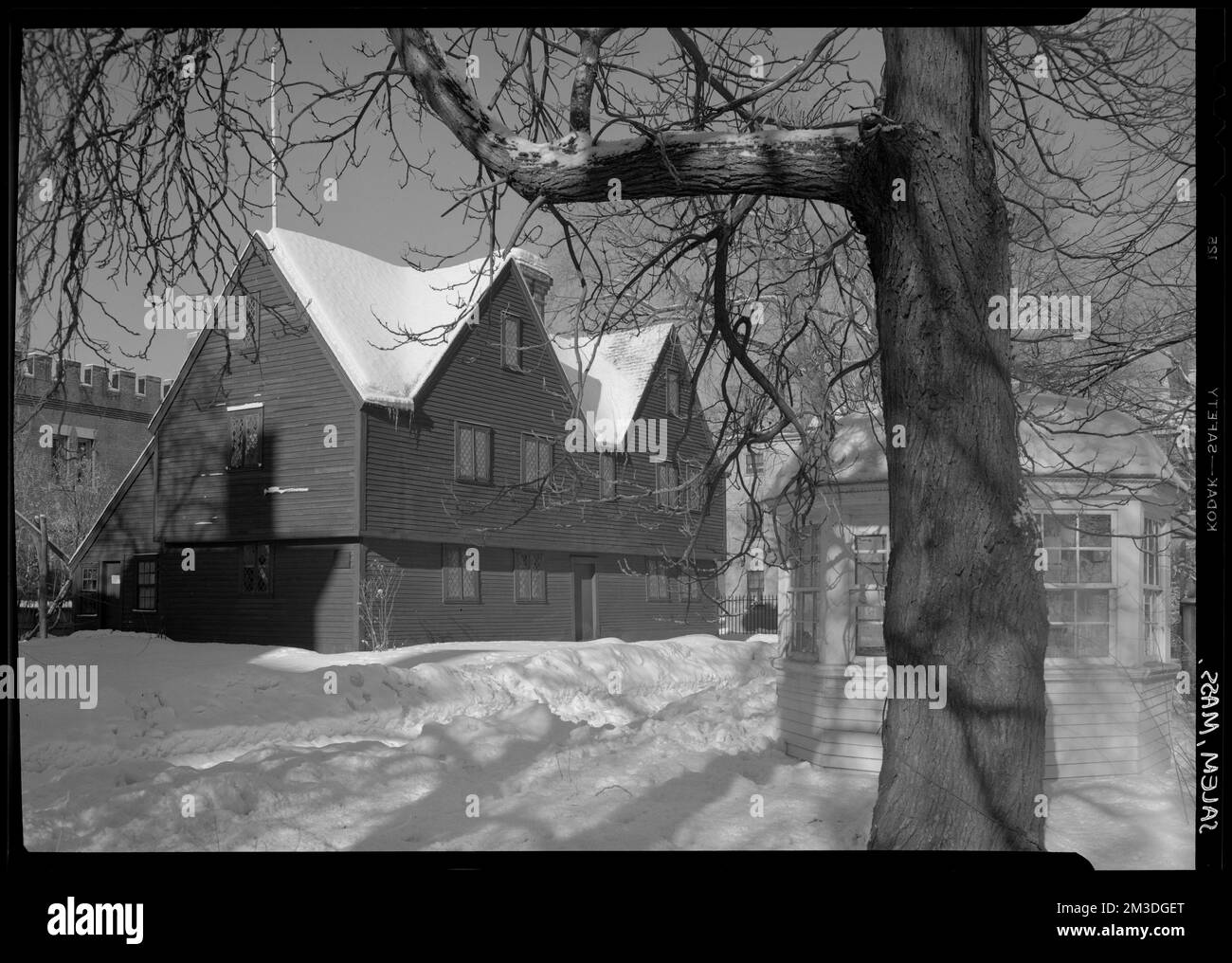John Ward House, snow , Architecture, Dwellings, Snow. Samuel ...