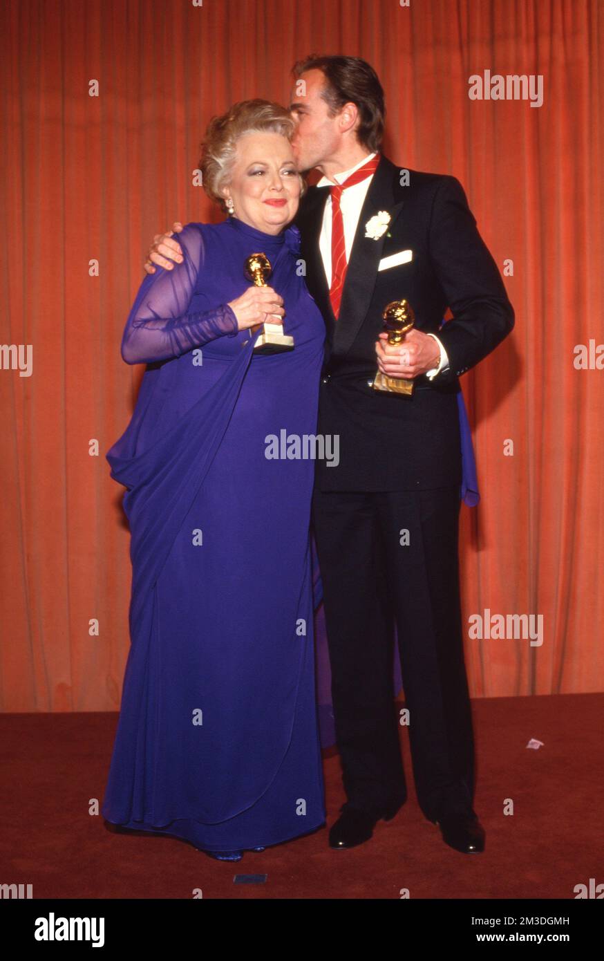 Olivia de Havilland and Jan Niklas at The 44th Annual Golden Globe ...