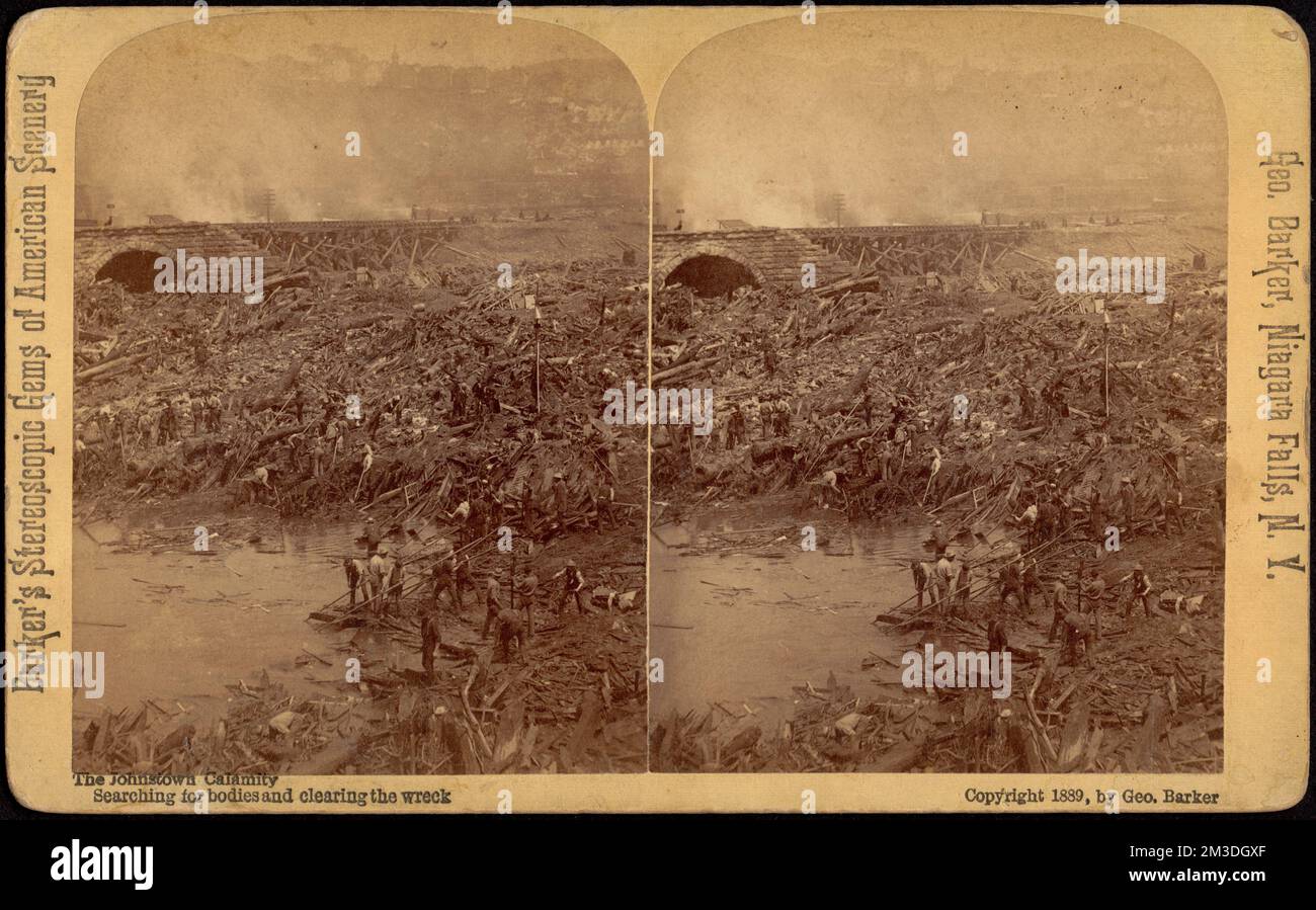 The Johnstown calamity searching for bodies and clearing the wreck ...