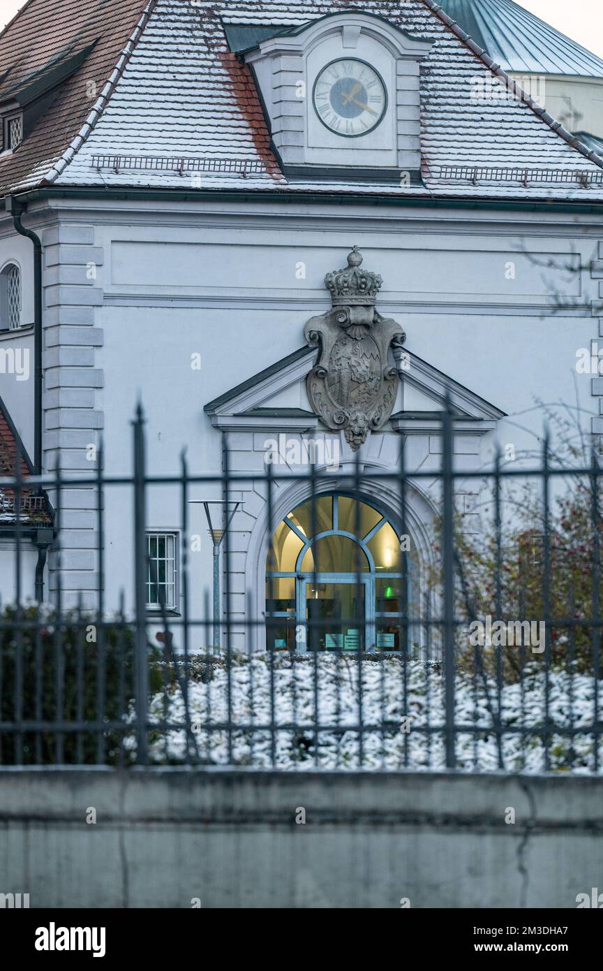 Straubing, Germany. 13th Dec, 2022. The entrance to Straubing Prison ...