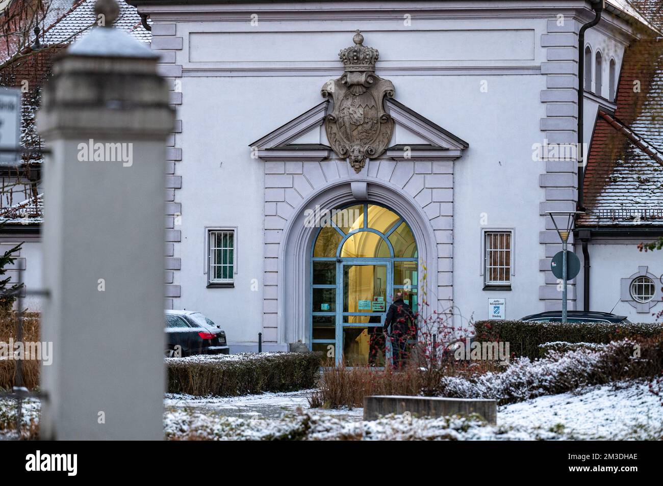 Straubing, Germany. 13th Dec, 2022. The entrance to Straubing Prison ...
