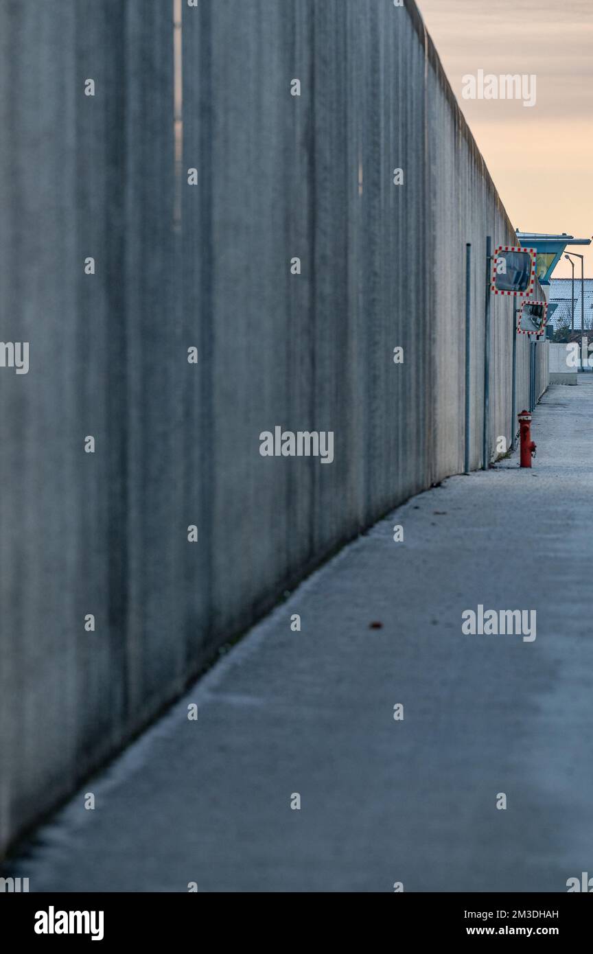 Straubing, Germany. 13th Dec, 2022. A wall at the Straubing ...