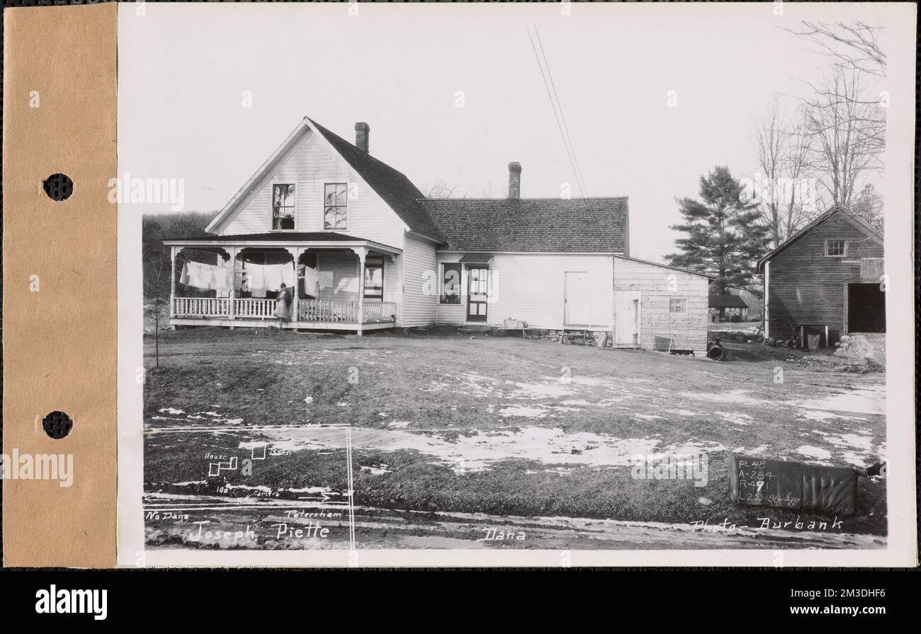 Joseph Piette, house and barn, Dana, Mass., Dec. 28, 1927 : Parcel no ...