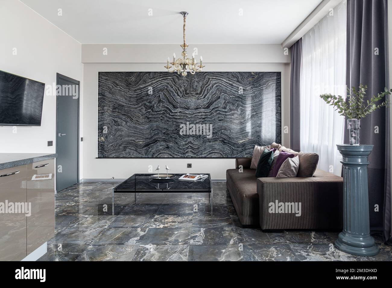 Interesting luxury designer apartment for daily rent Stock Photo - Alamy