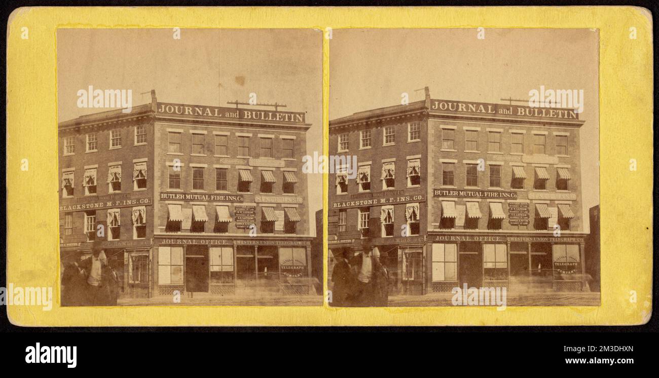 Journal and Bulletin building containing the offices of State Bank ...