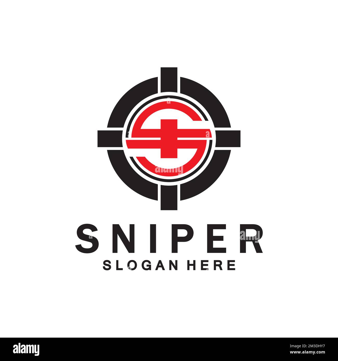 Sniper Aim Target Vector Logo. Initial S Target Logo Vector Stock ...