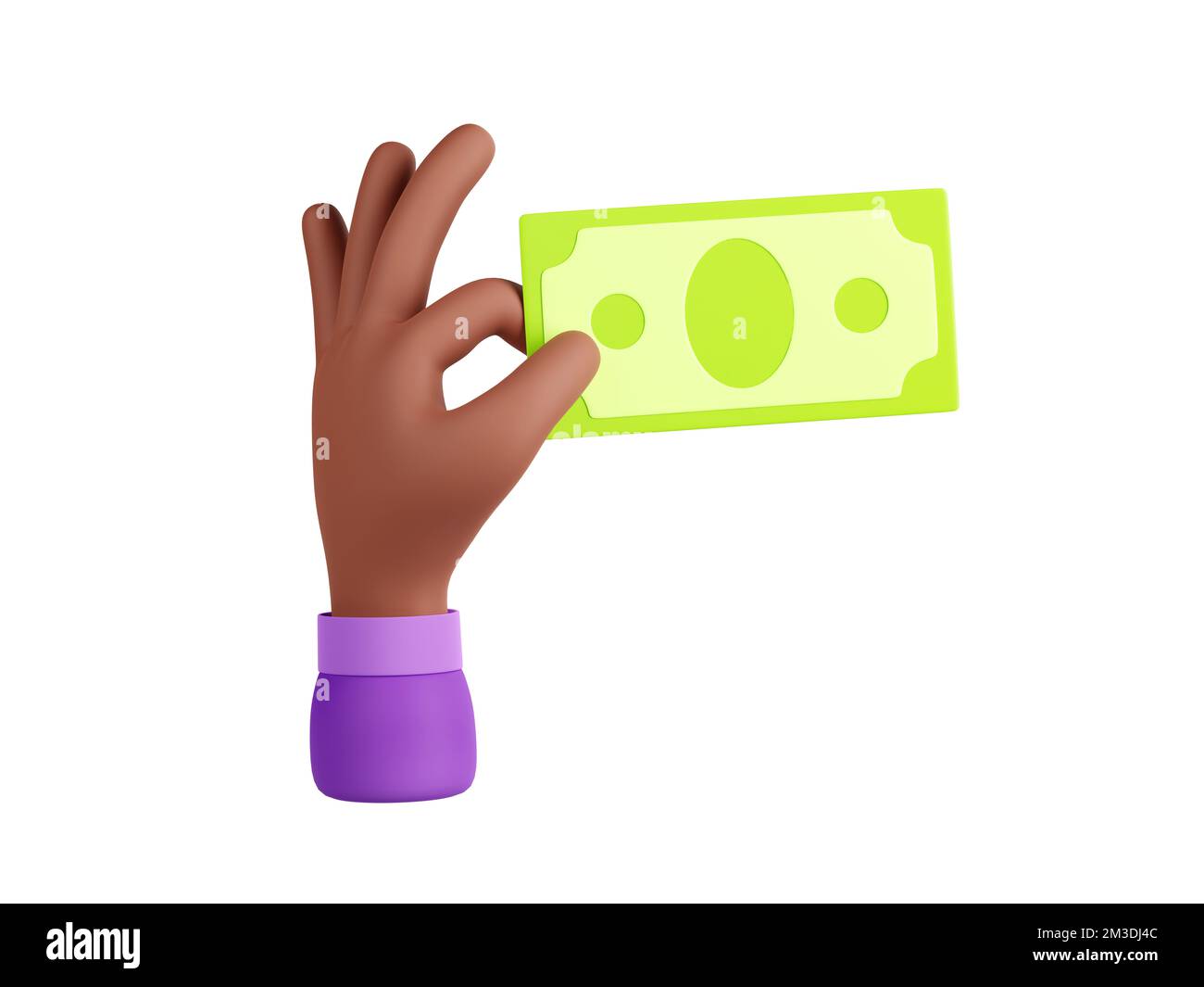 Cartoon black man holding money hi-res stock photography and images - Alamy