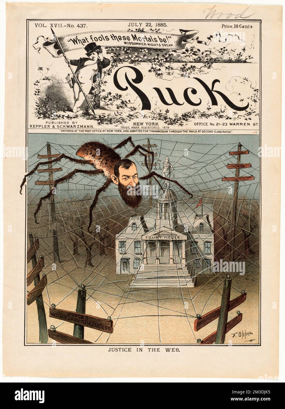 Justice in the web , Telegraph industry, Utility poles, Telegraph lines ...