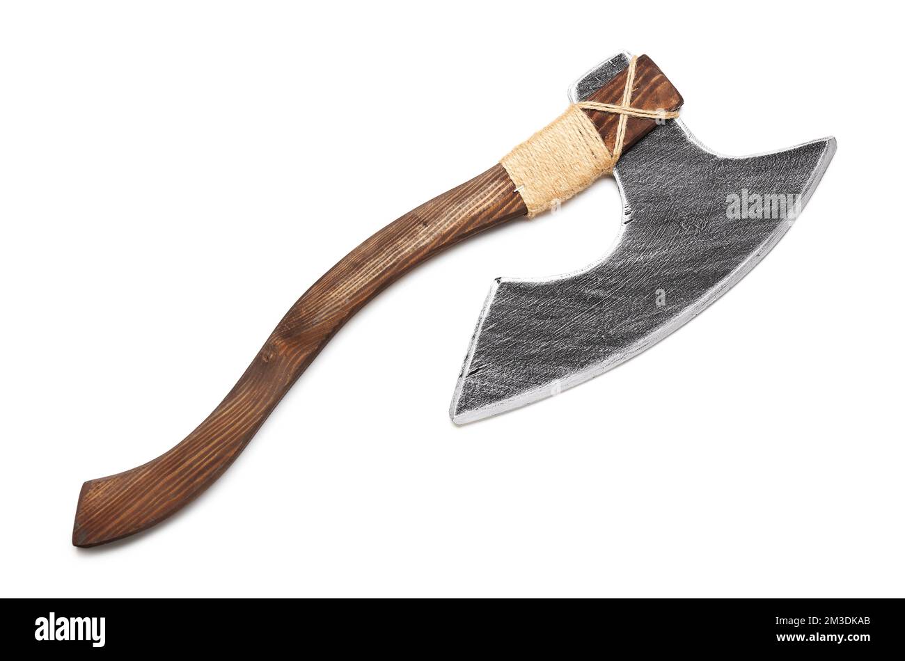 Sharp ax on white background Stock Photo - Alamy