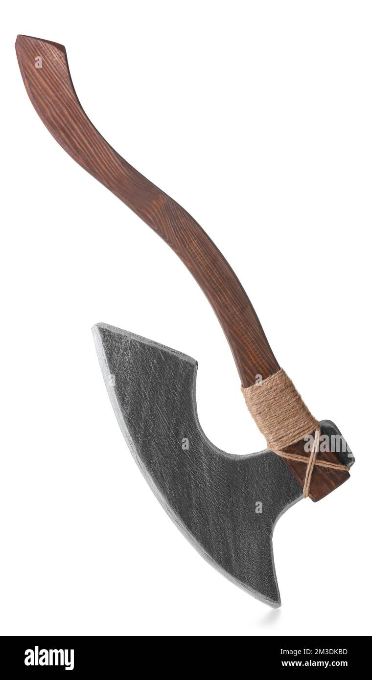 Sharp ax on white background Stock Photo - Alamy