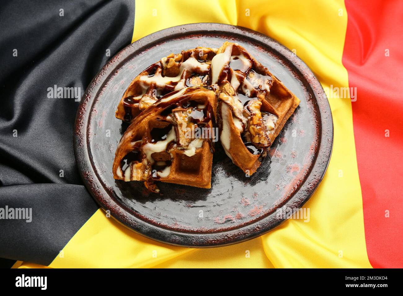 Traditional european breakfast waffles hi-res stock photography and ...