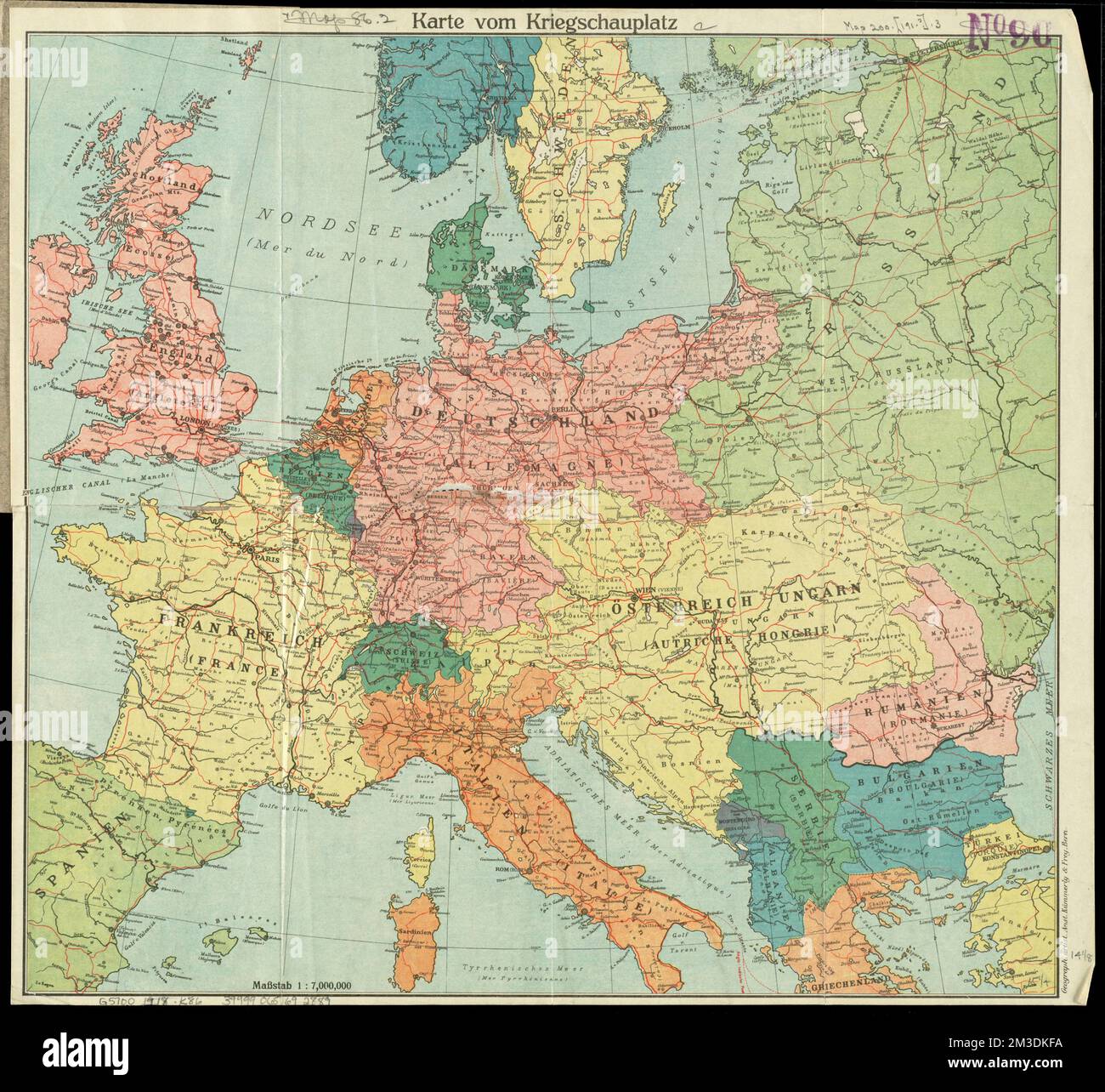 Karte vom kriegschauplatz , Europe, Maps Norman B. Leventhal Map Center ...