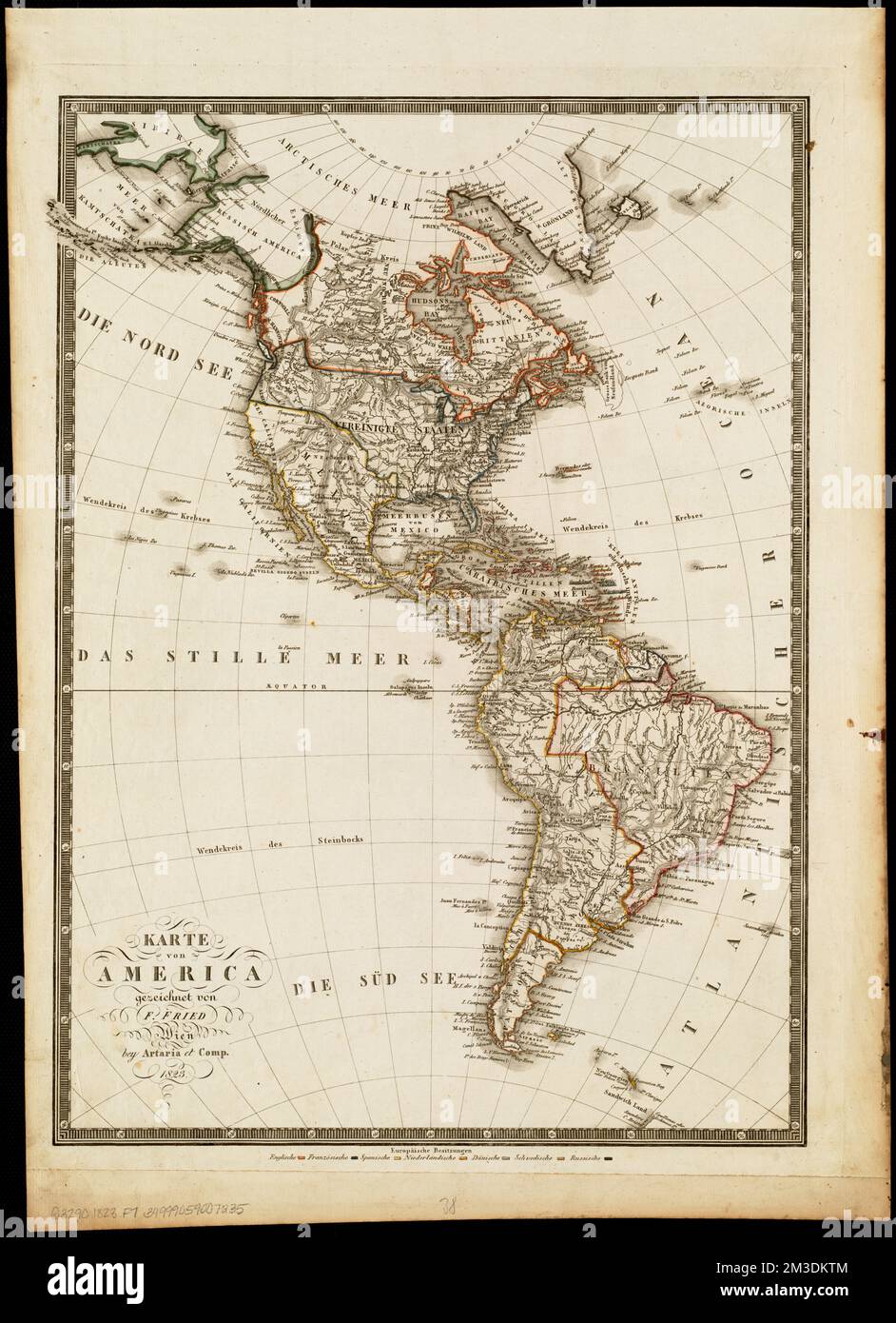 Karte von America , America, Maps, Western Hemisphere, Maps Norman B ...