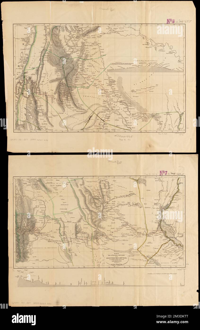 Karte der südlichen provinzen der Argentinischen Republik, zu seiner ...