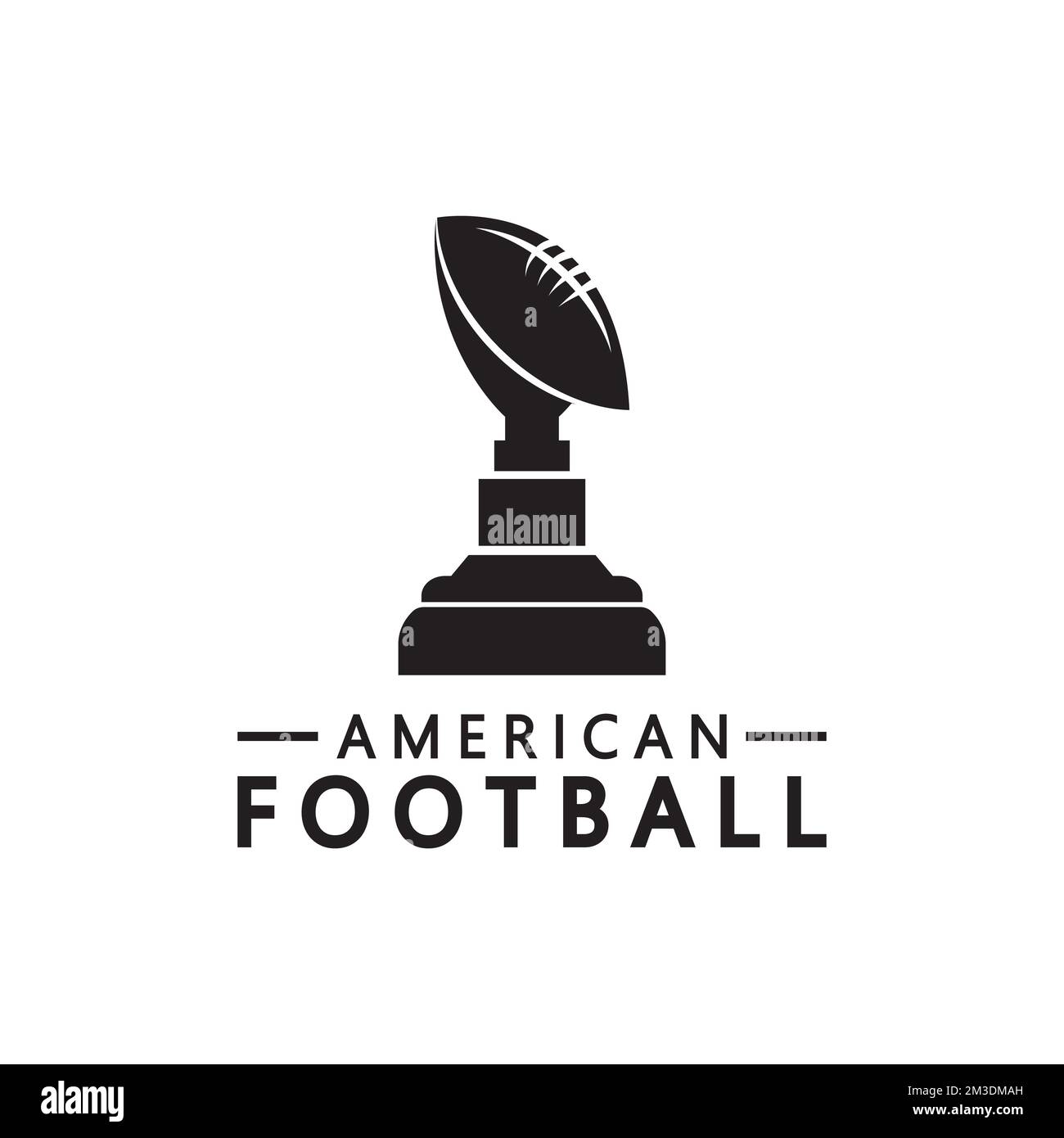 Winner American football Championship Trophy Logo Design vector icon ...